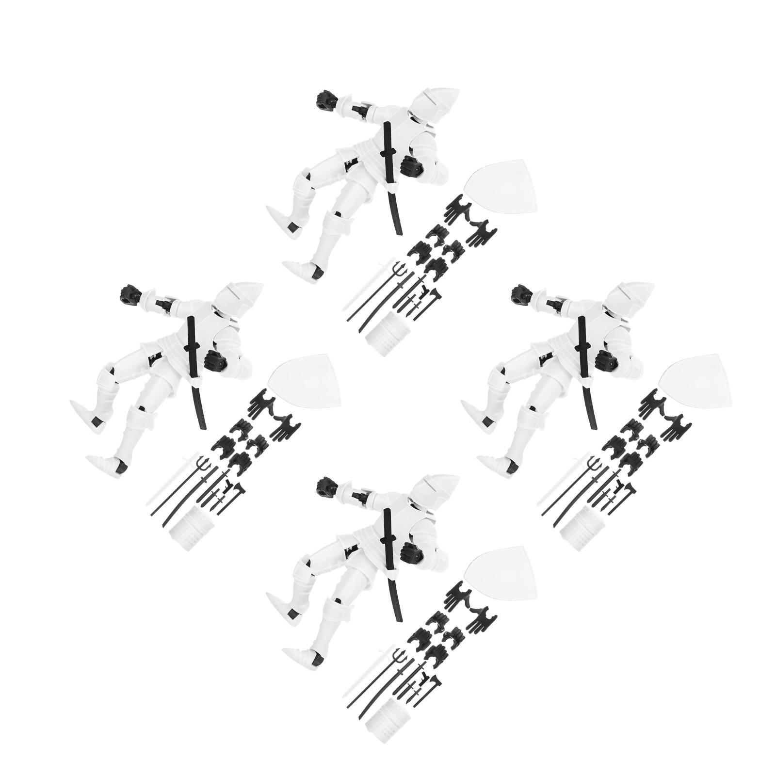 Worgeous 4pcs Knight Action Figures With Realistic Movement ...