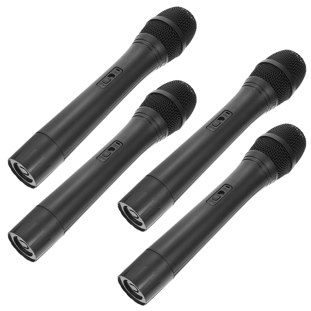Worgeous 4pcs Microphone Prop Simulated Microphone Pretend Model ...