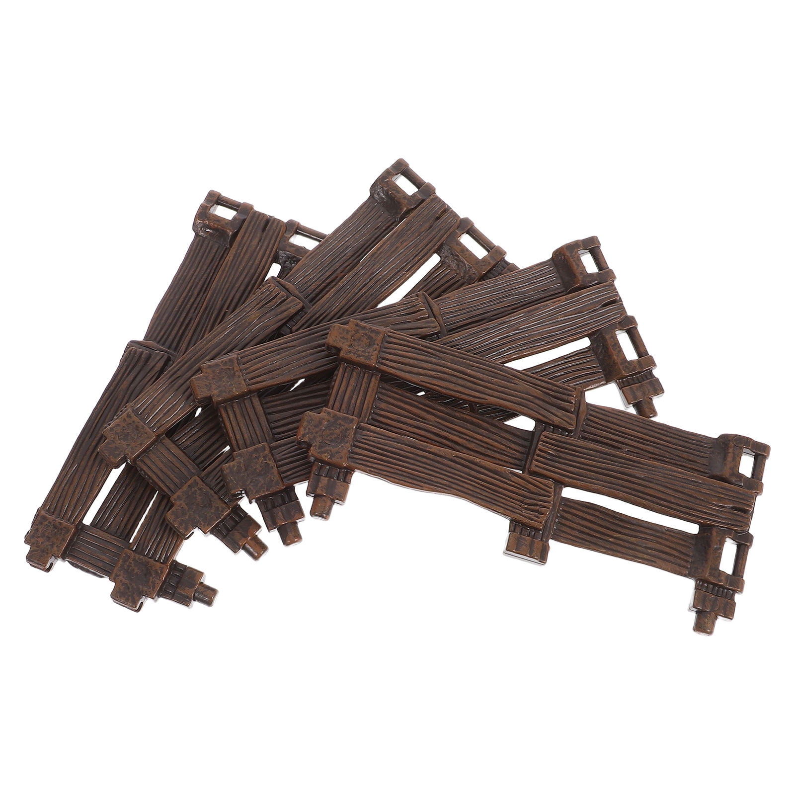 Worgeous 4pcs Miniature Fence Landscaping Fence Farm Model Plastic ...