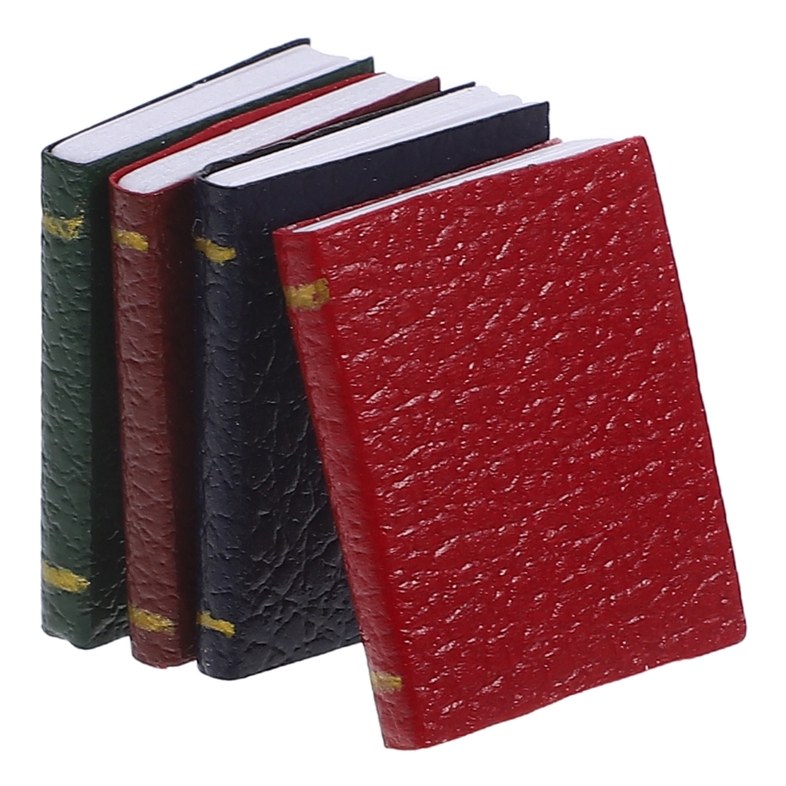 Worgeous 4pcs Miniatures Blank Books Dollhouse Books 1:12 Scale Mini ...