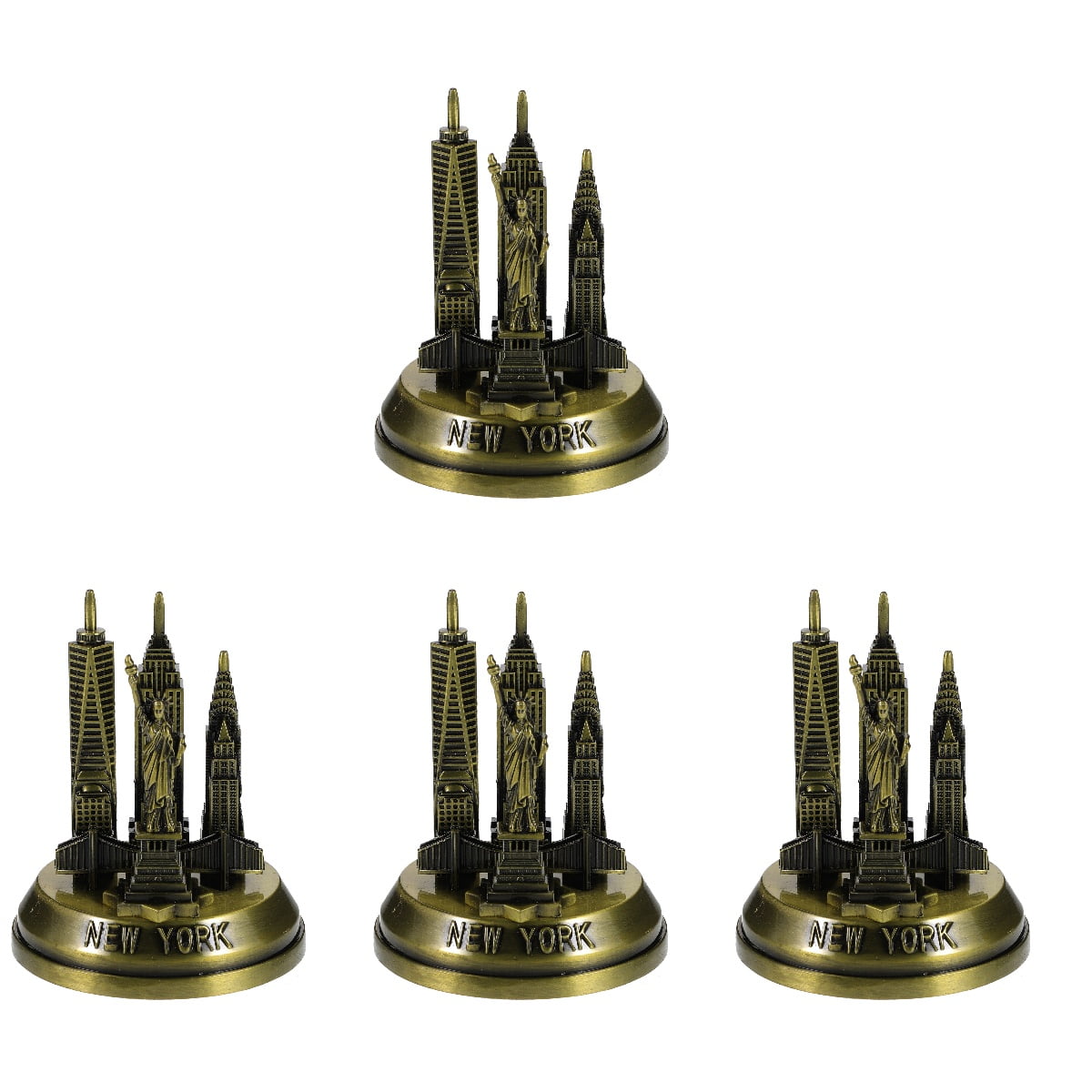 Worgeous 4pcs New York Landmark Metal Statue Metal Craft Alloy Landmark ...