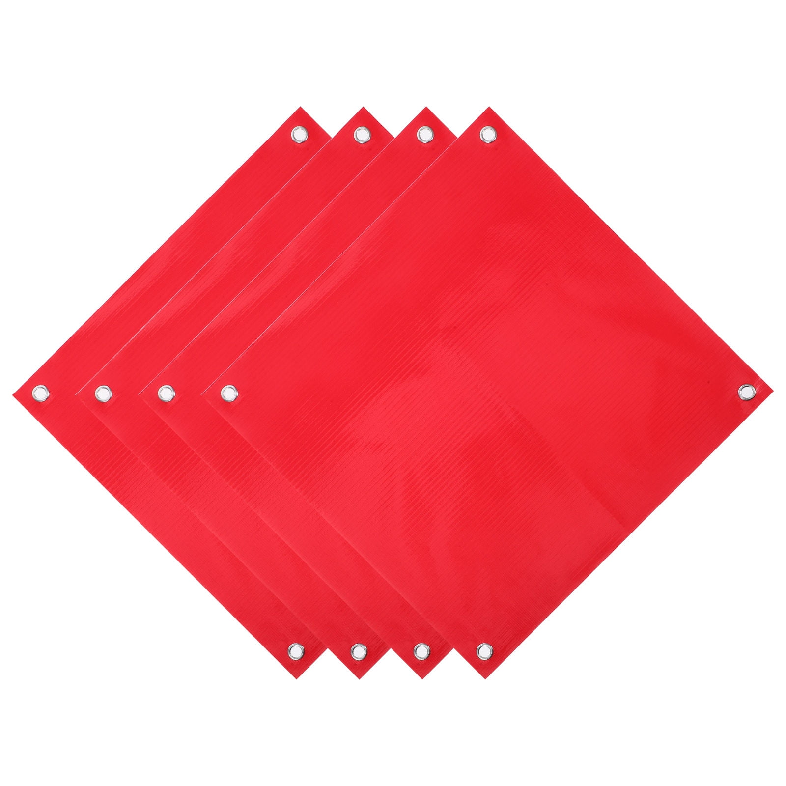 Worgeous 4pcs PVC Safety Warning Flags for Traffic Plastic Flag Set Not ...