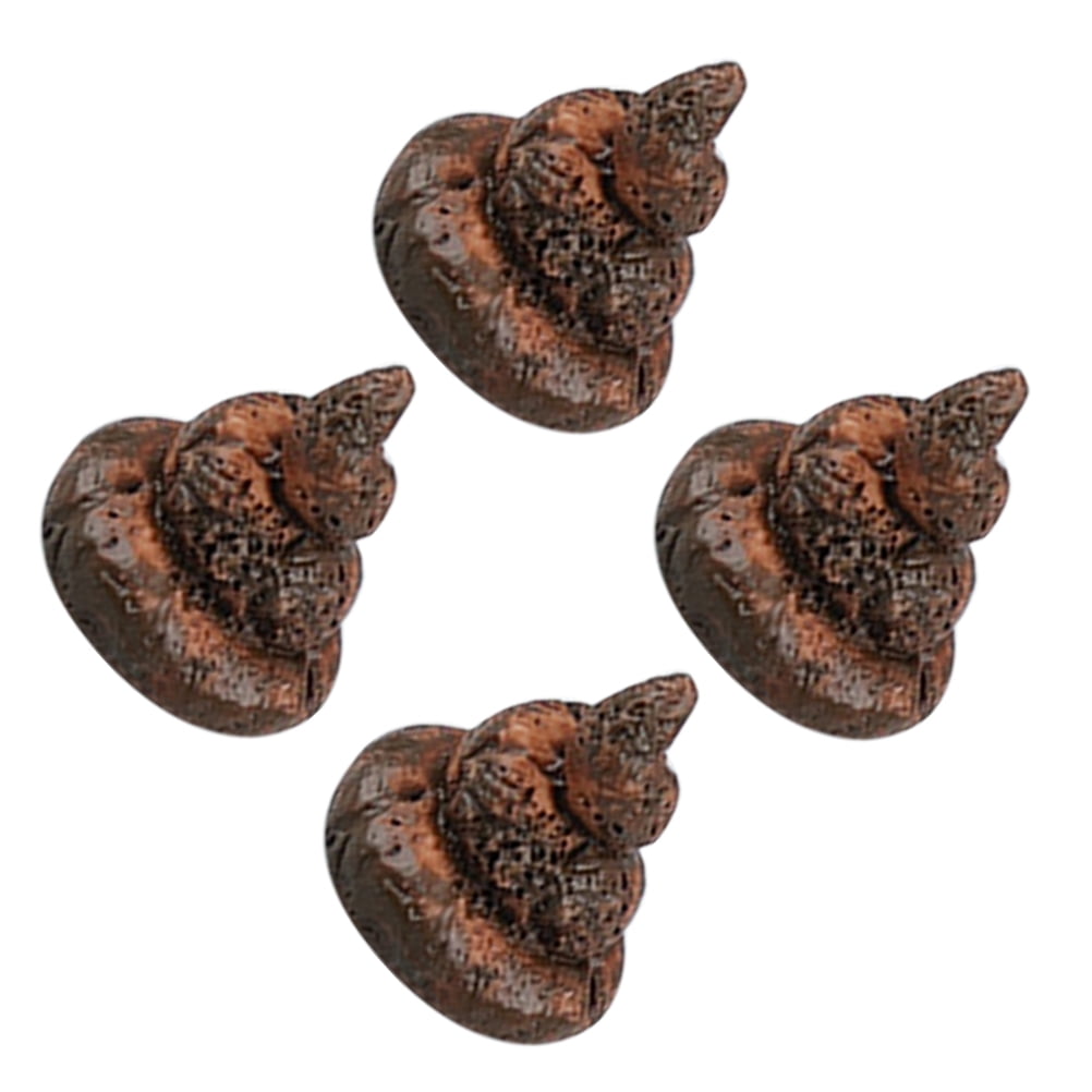 Worgeous 4pcs Realistic Poop Models Fake Poop Mini Resin Poop Prank for ...