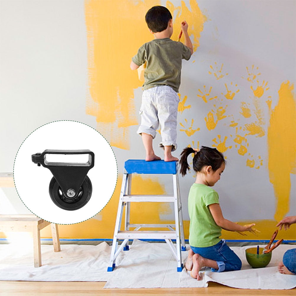 Worgeous 4pcs Retractable Ladder Caster Folding Ladder Wheel Extension ...