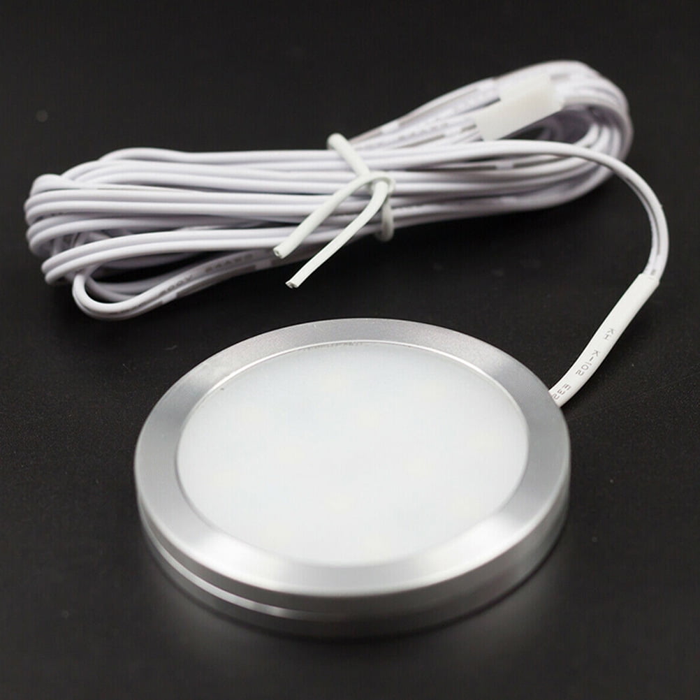 Worgeous 4pcs Round LED Down Light DC12V Cabinet Light Multi-Use Cabin ...