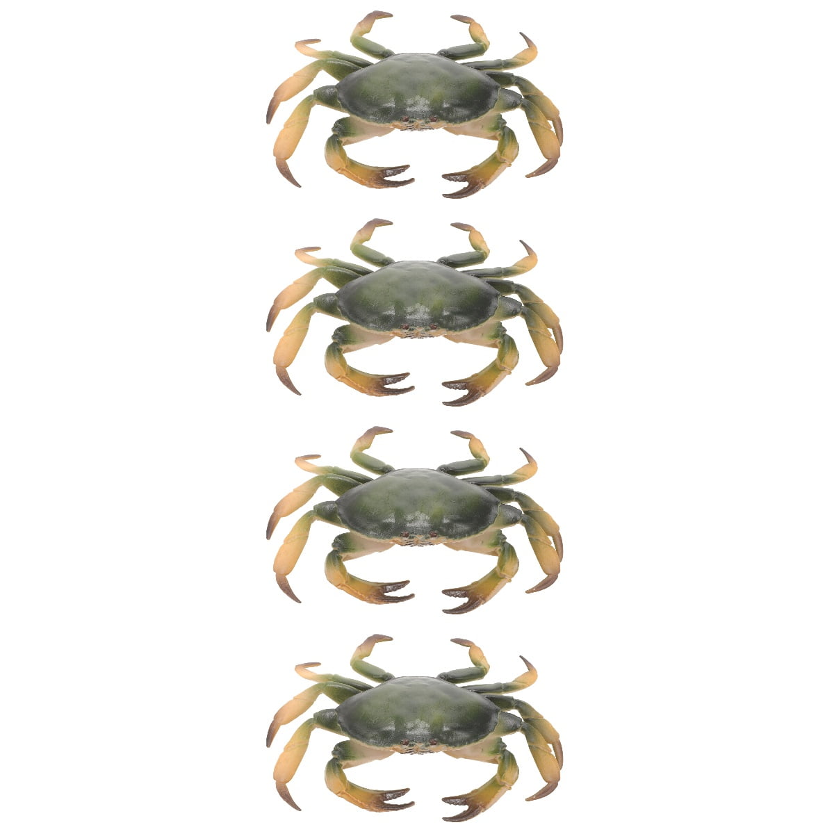 Worgeous 4pcs Simulation Cooked Crab Models Cooked Crab Props Photo ...