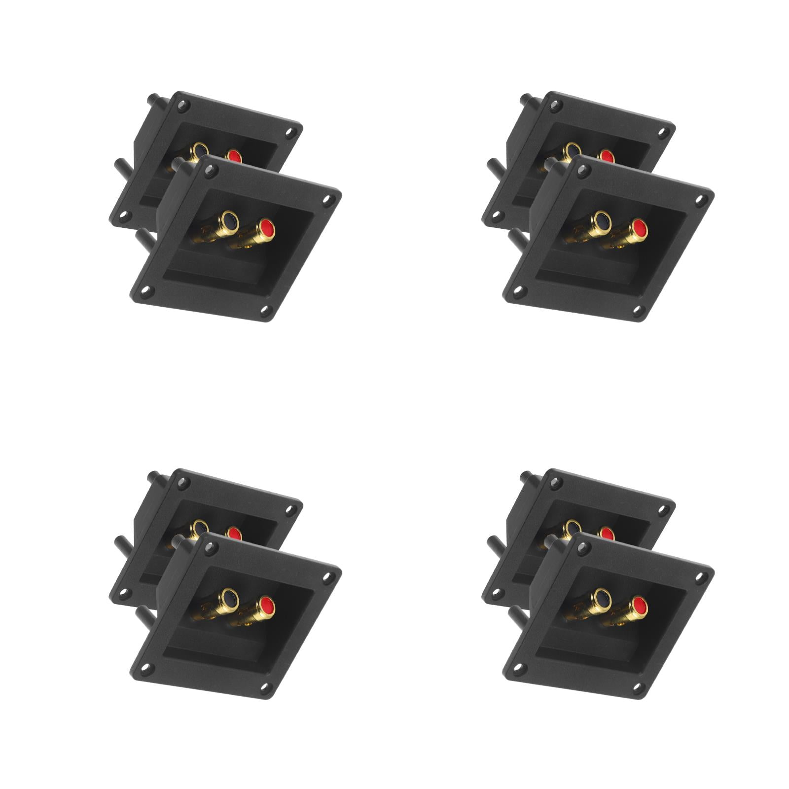 Worgeous 4pcs Speaker Terminal Box 2pcs DIY 2-Way Speaker Binding Post ...