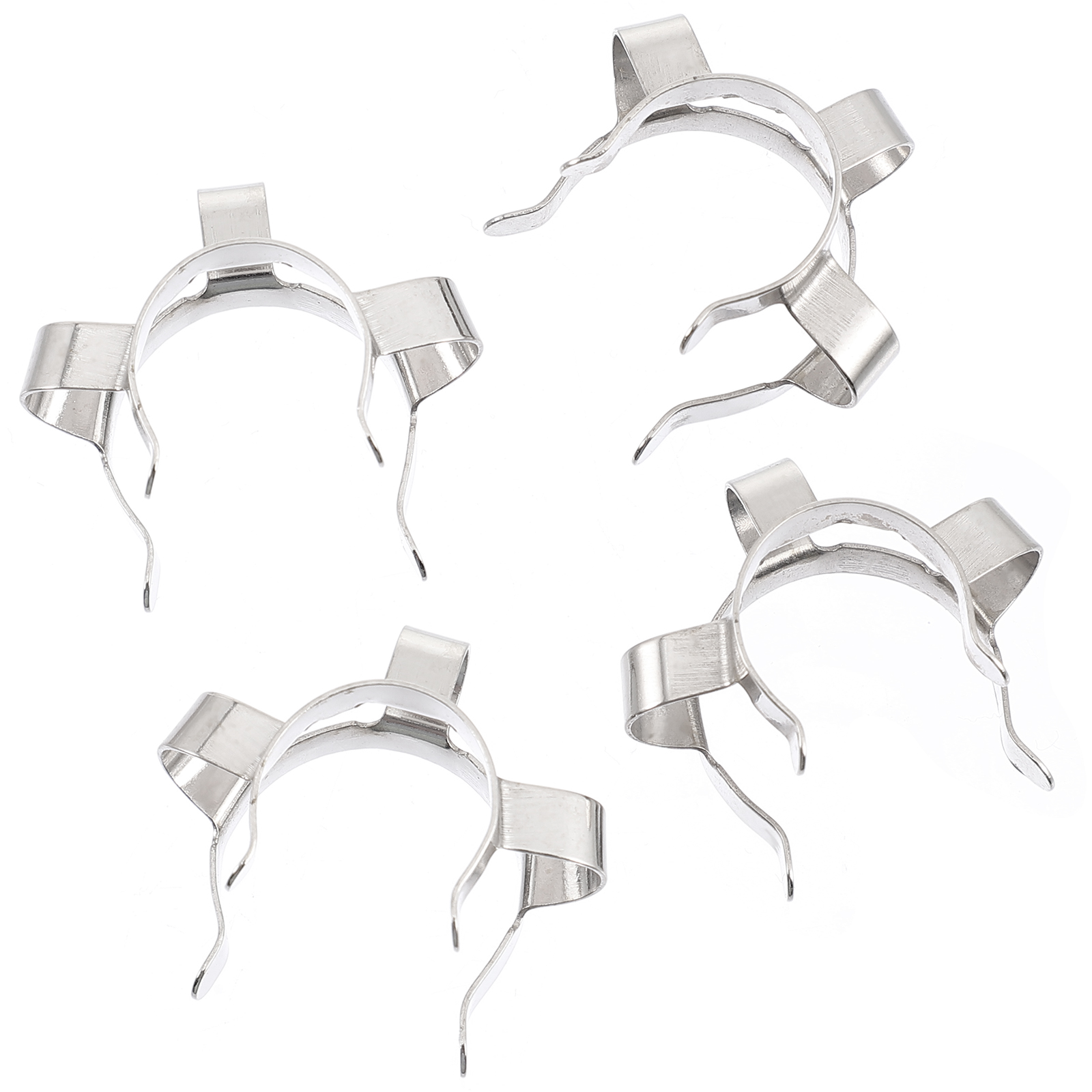 Worgeous 4pcs Stainless Steel Fixing Clamps Practical for Laboratory ...