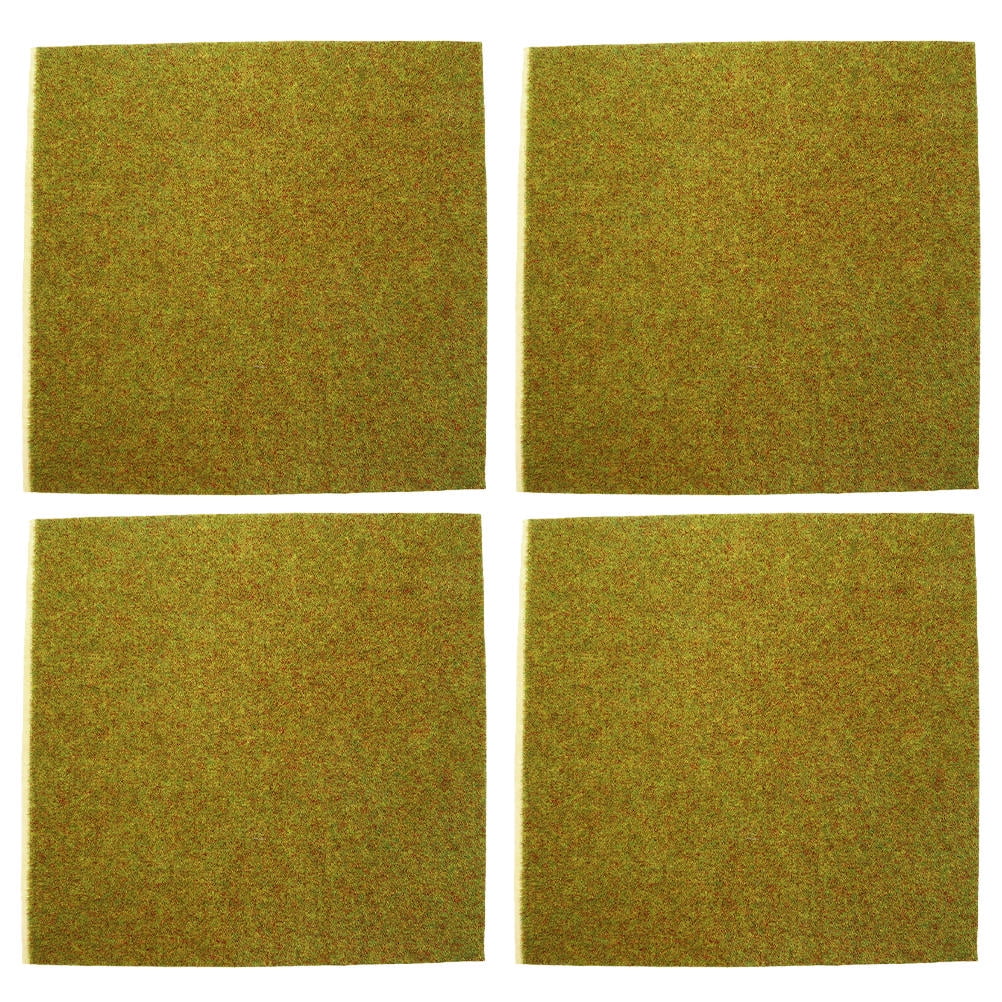 Worgeous 4pcs Sturdy Nylon Lawn Mat For Sand Table Artificial Grass ...