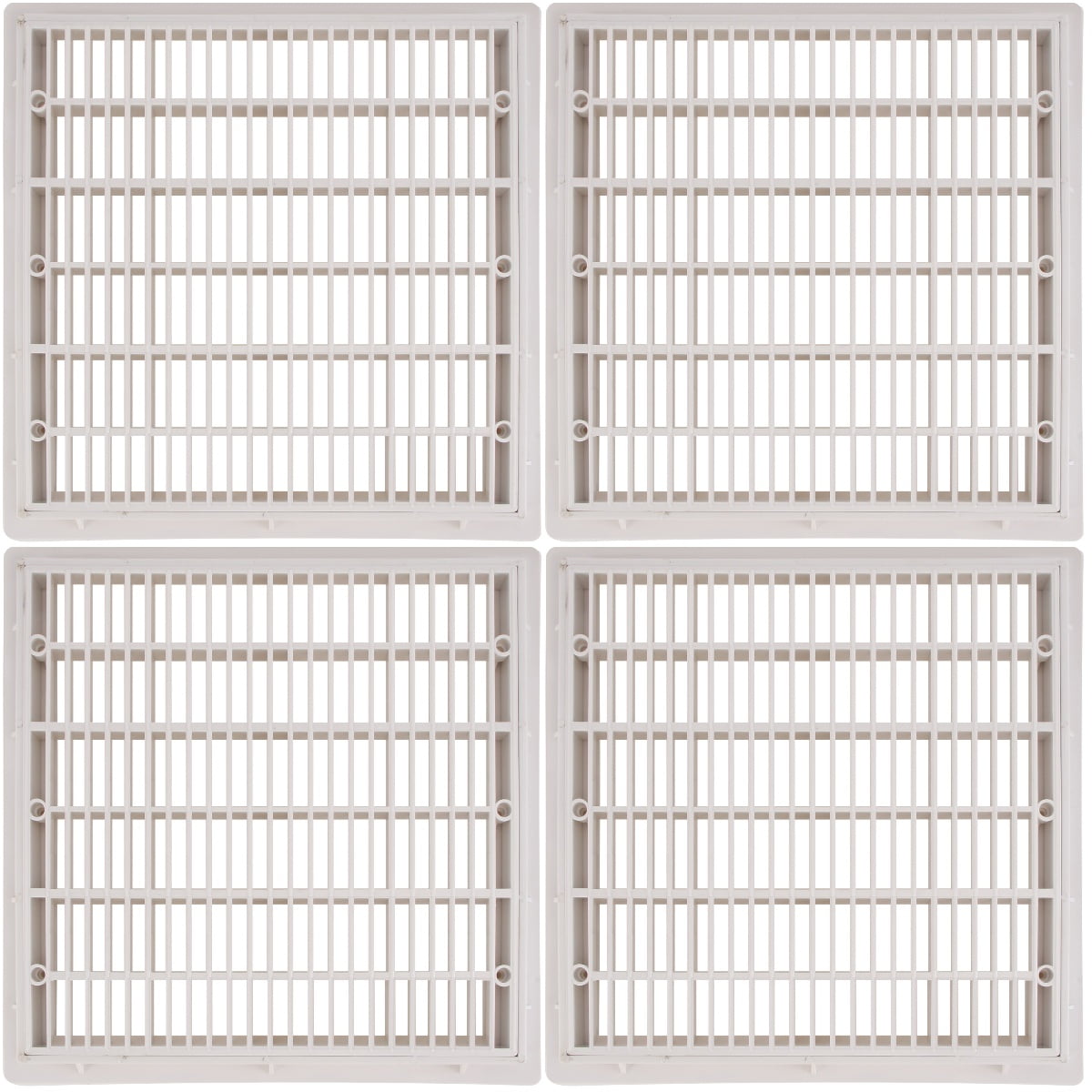 Worgeous 4pcs Swimming Pool Bottom Drainer Square Main Drainer Floor ...