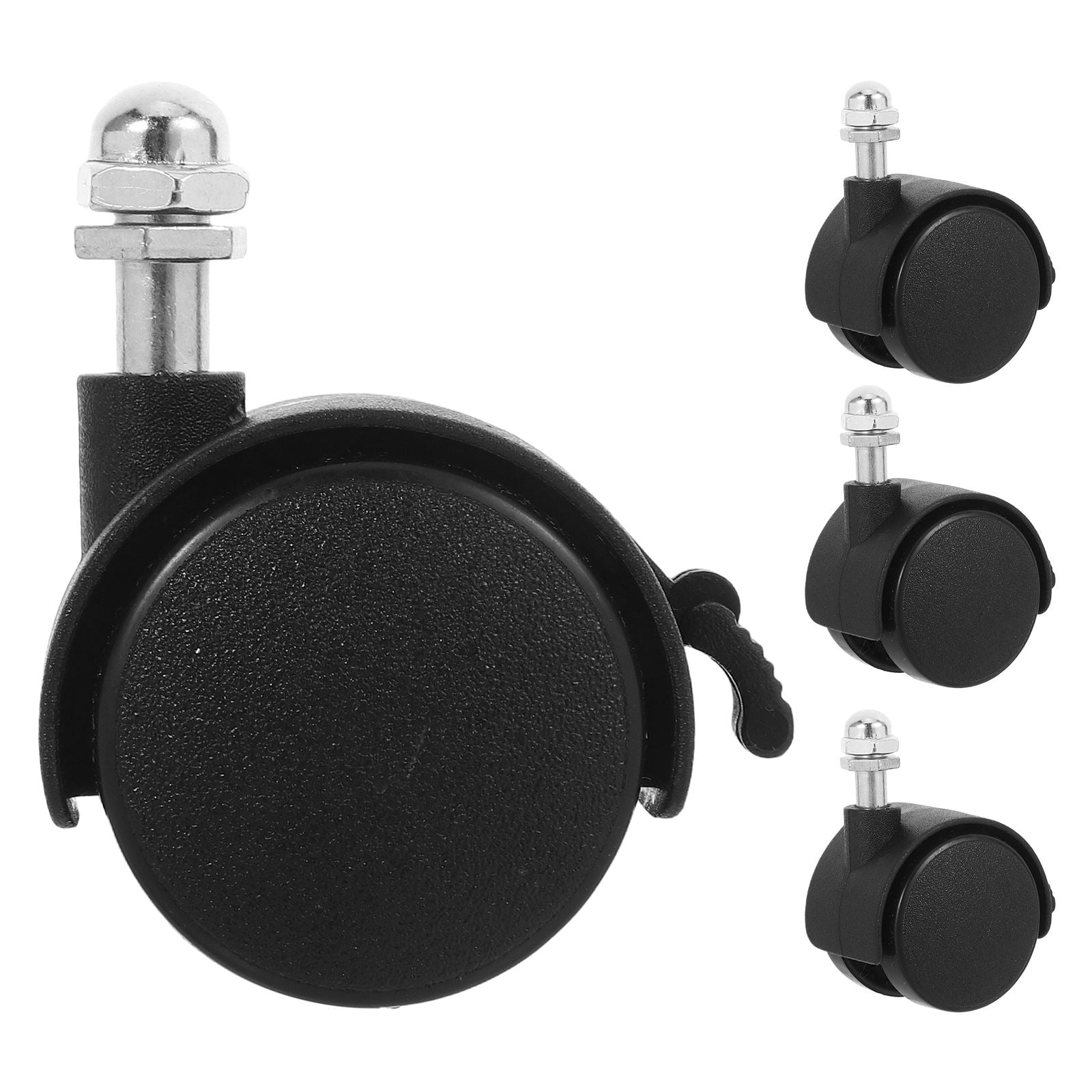 SEWCHICS Furniture Wheel Casters Black 4Pcs 1.6X1.2X0.3In - Walmart.com
