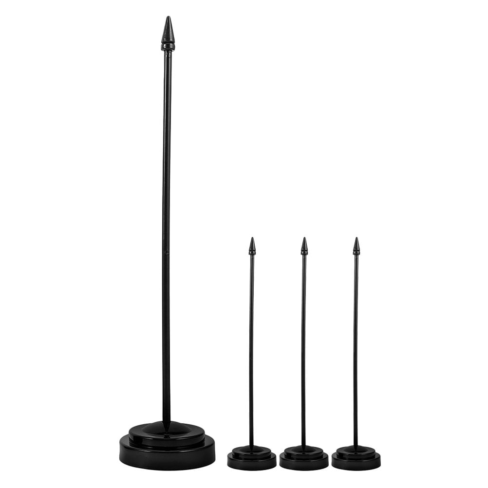 Worgeous 4pcs Table Flag Stand Desk Flag Holder Flag Pole Holders Flag ...