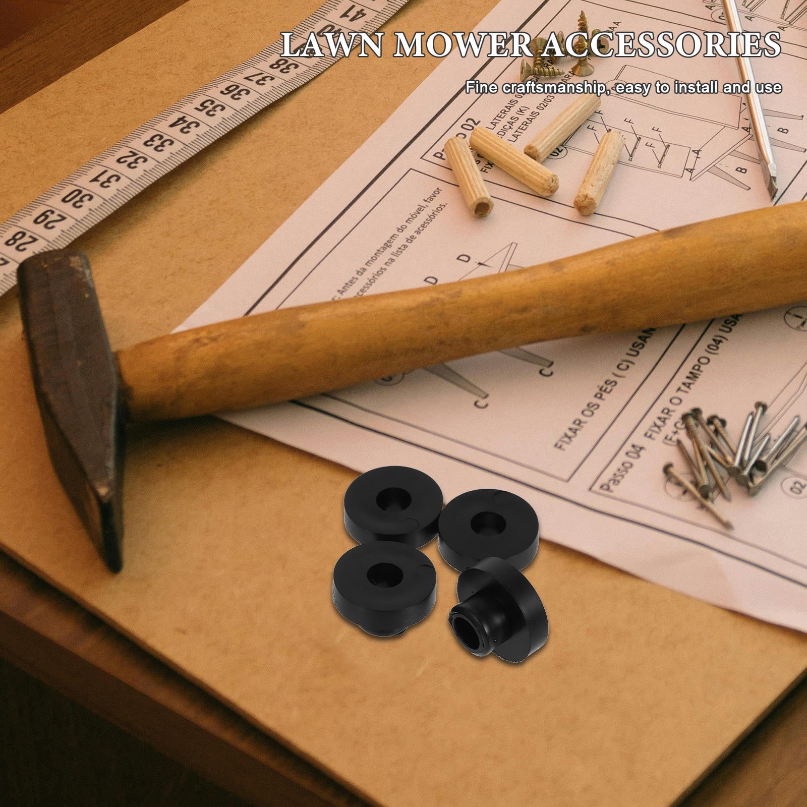 Worgeous 4pcs Tank Bushing For Lawn Mower Garden Tractor And Generator ...