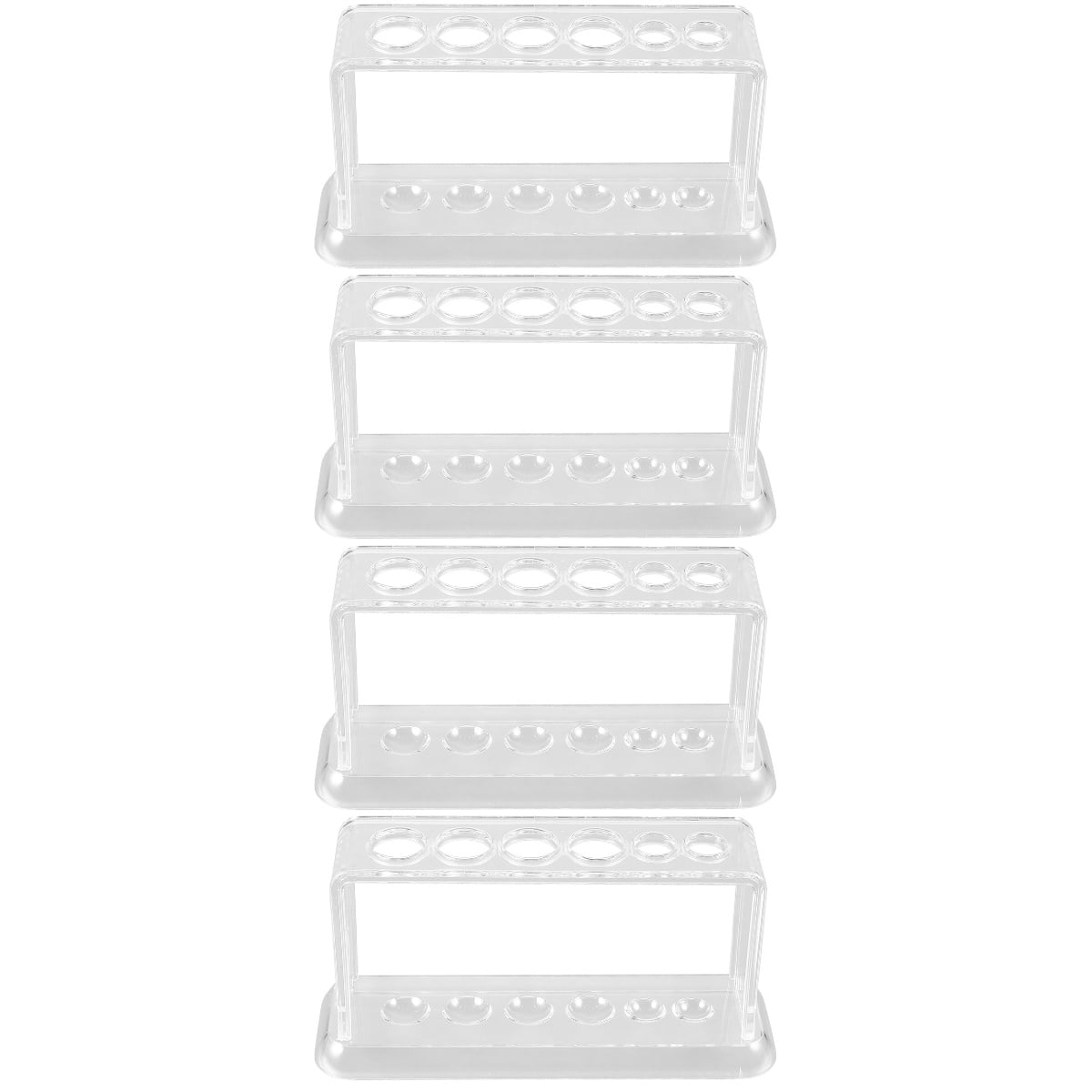 Worgeous 4pcs Test Tube Organizer Test Tube Rack Clear Test Tube Stand ...