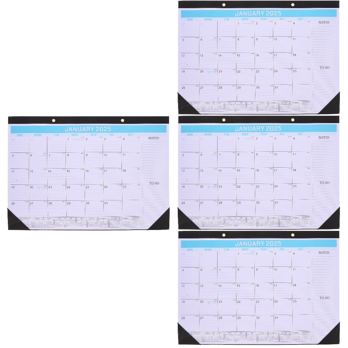 Worgeous 4pcs Time Planner Calendar 2025 Calendar Multi-use Hanging ...