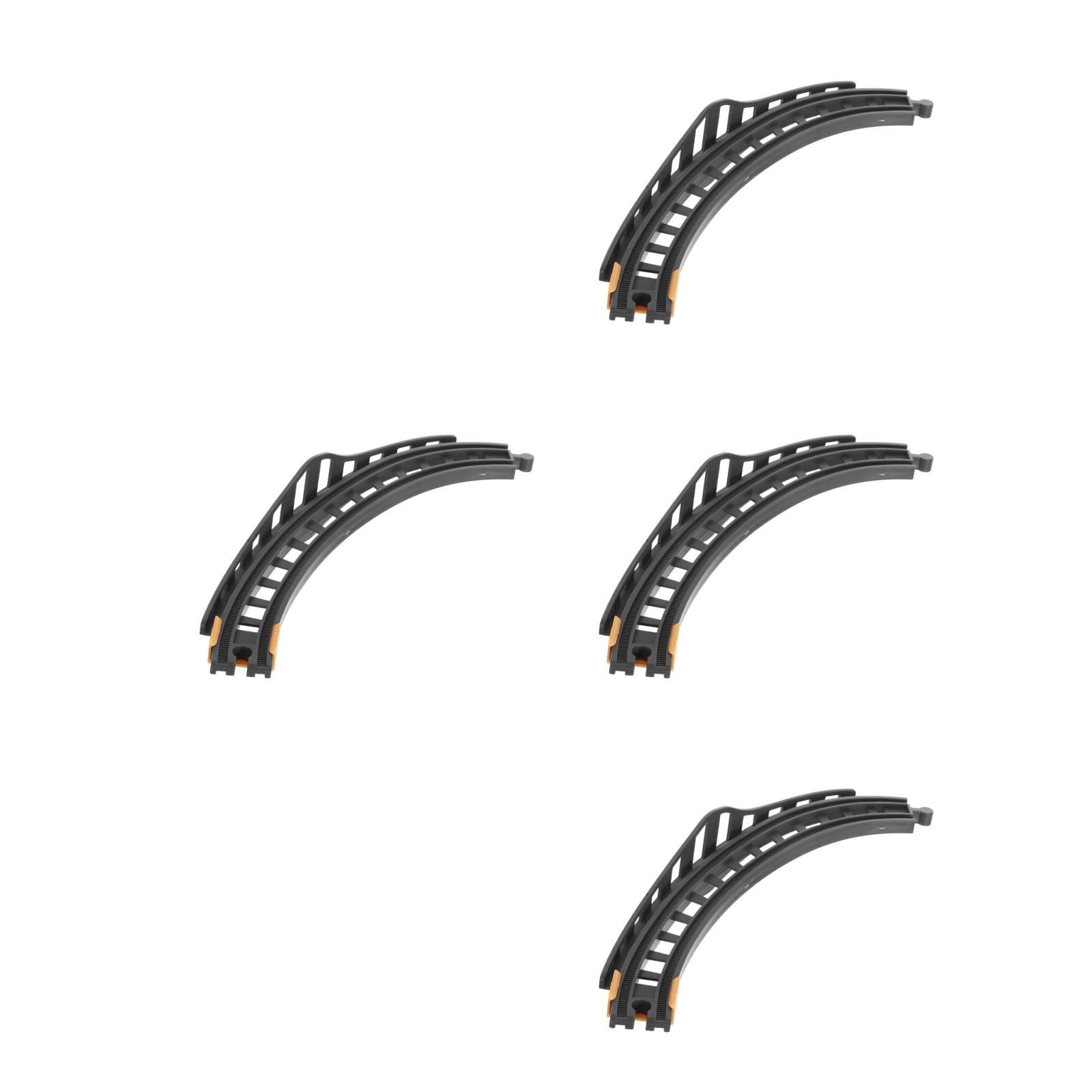 Worgeous 4pcs Train Track Expansion Plastic Curved Railway Rail Mini ...