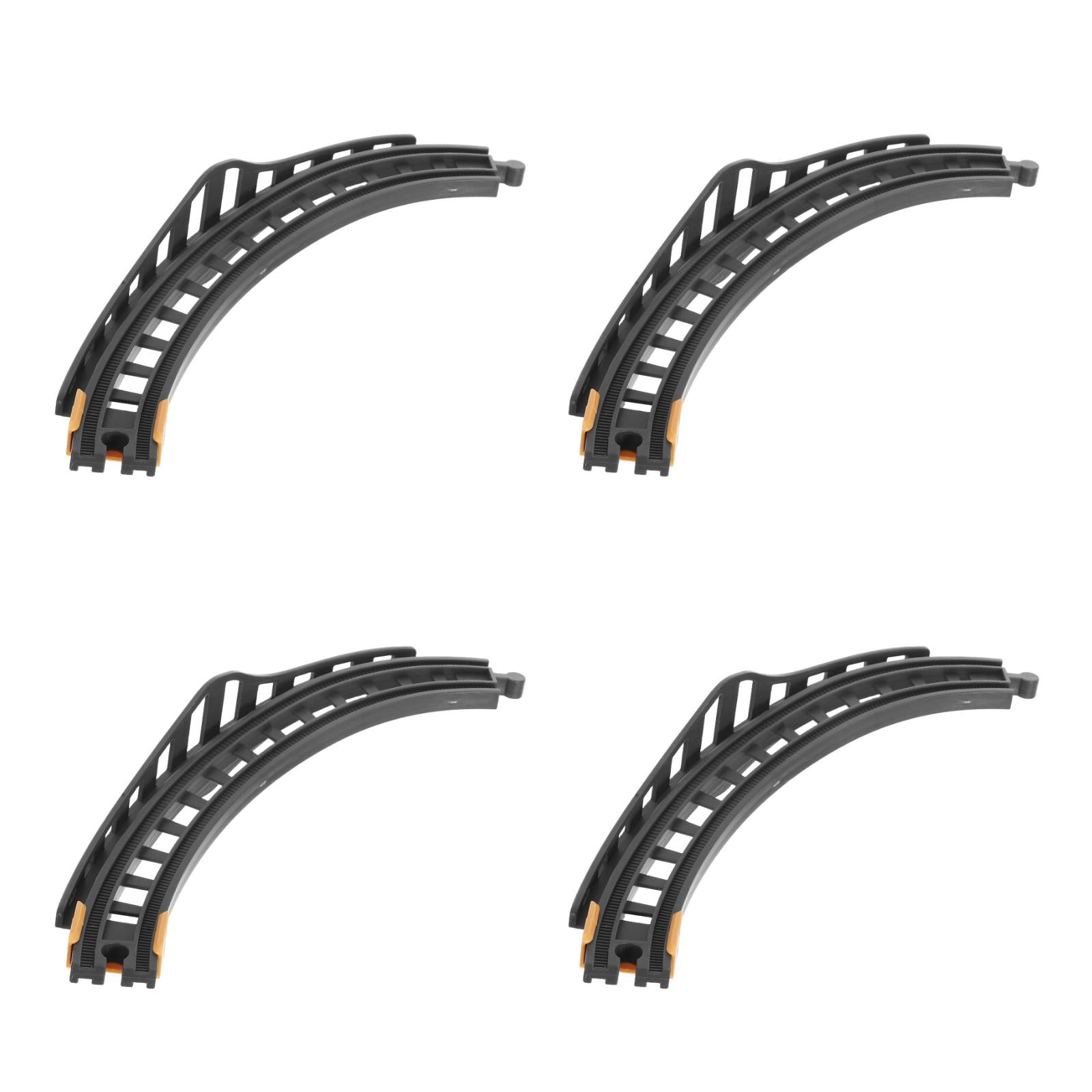 Worgeous 4pcs Train Track Plastic Curved Railway Rail Train Track ...