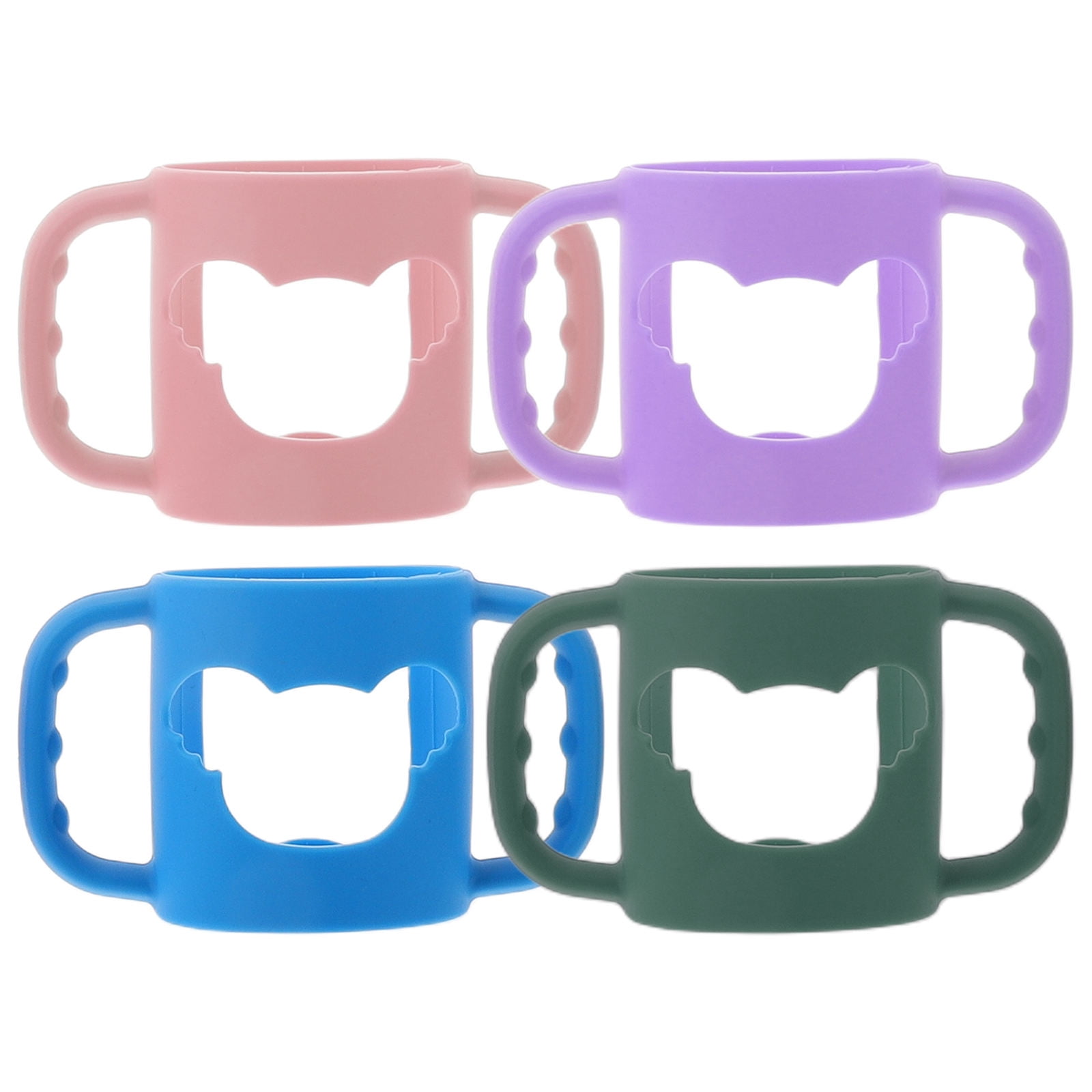 Worgeous 4pcs Universal milk bottle Handles Silicone Handles for milk ...