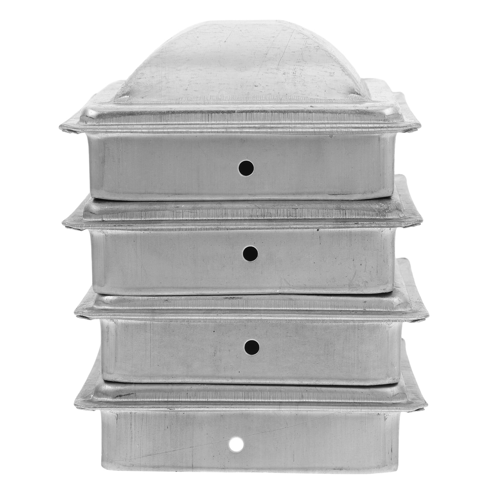 Worgeous 4pcs Weatherproof Fence Post End Protective Plastic Post ...