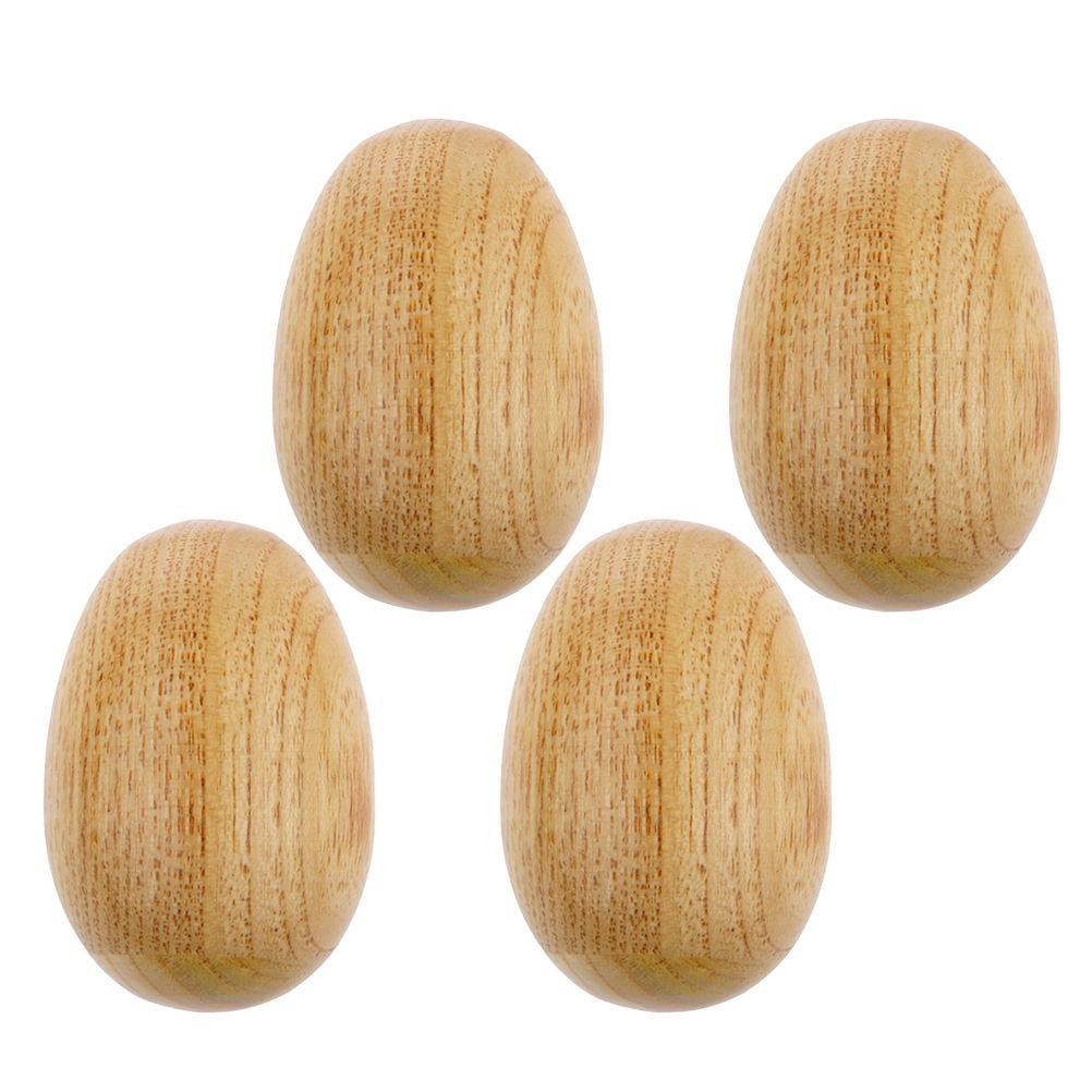 Worgeous 4pcs Wooden Egg Shakers Toy Music Percussion Toy Egg Musical ...