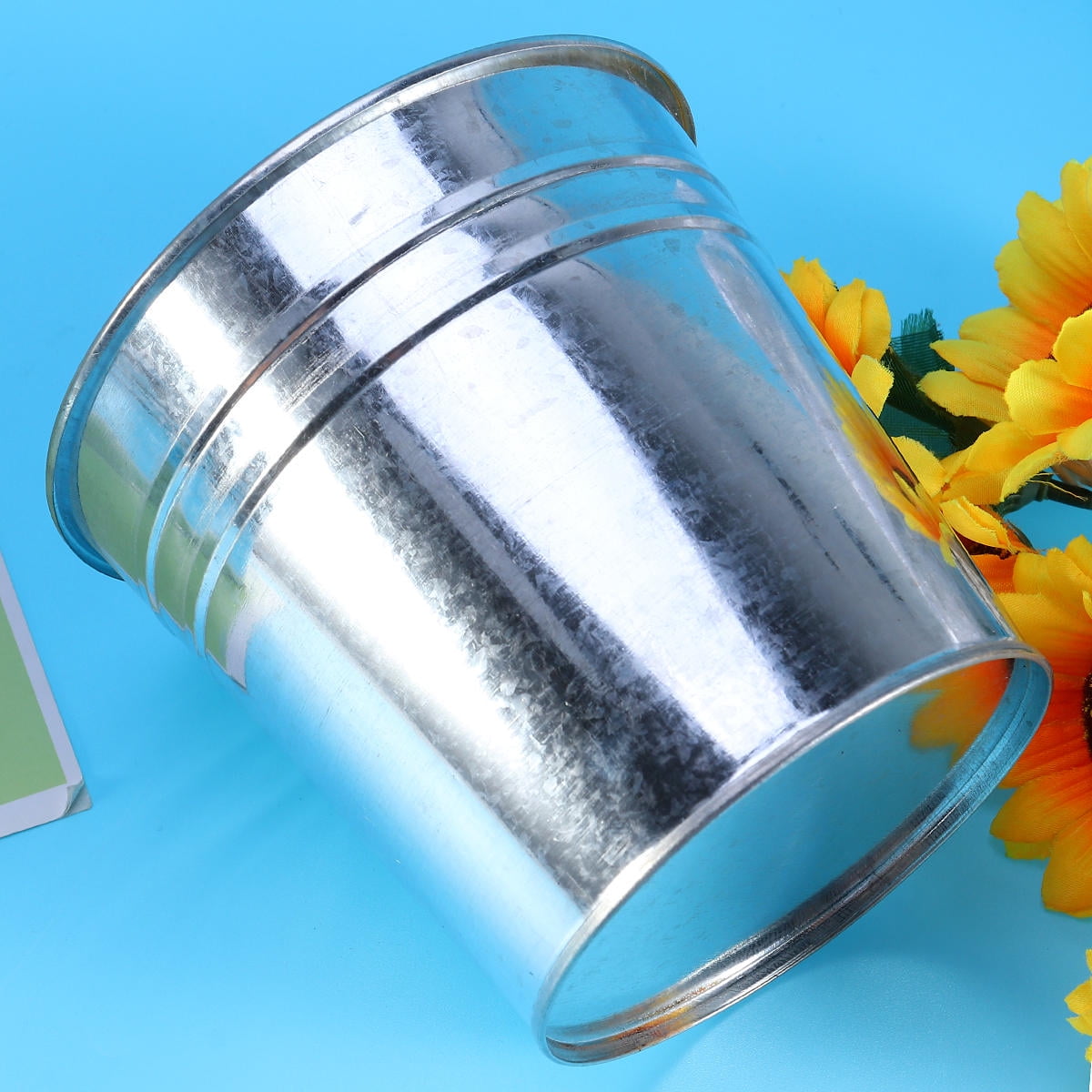 Worgeous 5 PCS Galvanized Planter Wedding Rustic Decor Decoration ...