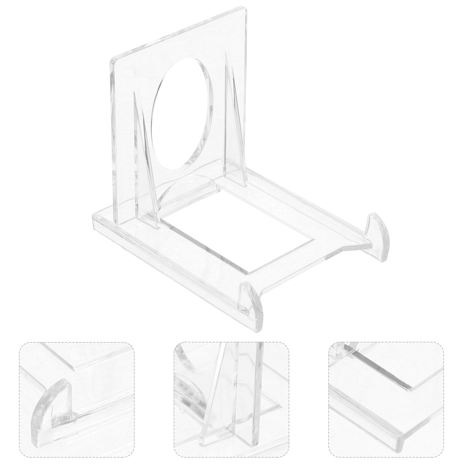 Raindrops 5Pcs Acrylic Transparent Triangular Display Rack for Home Art ...