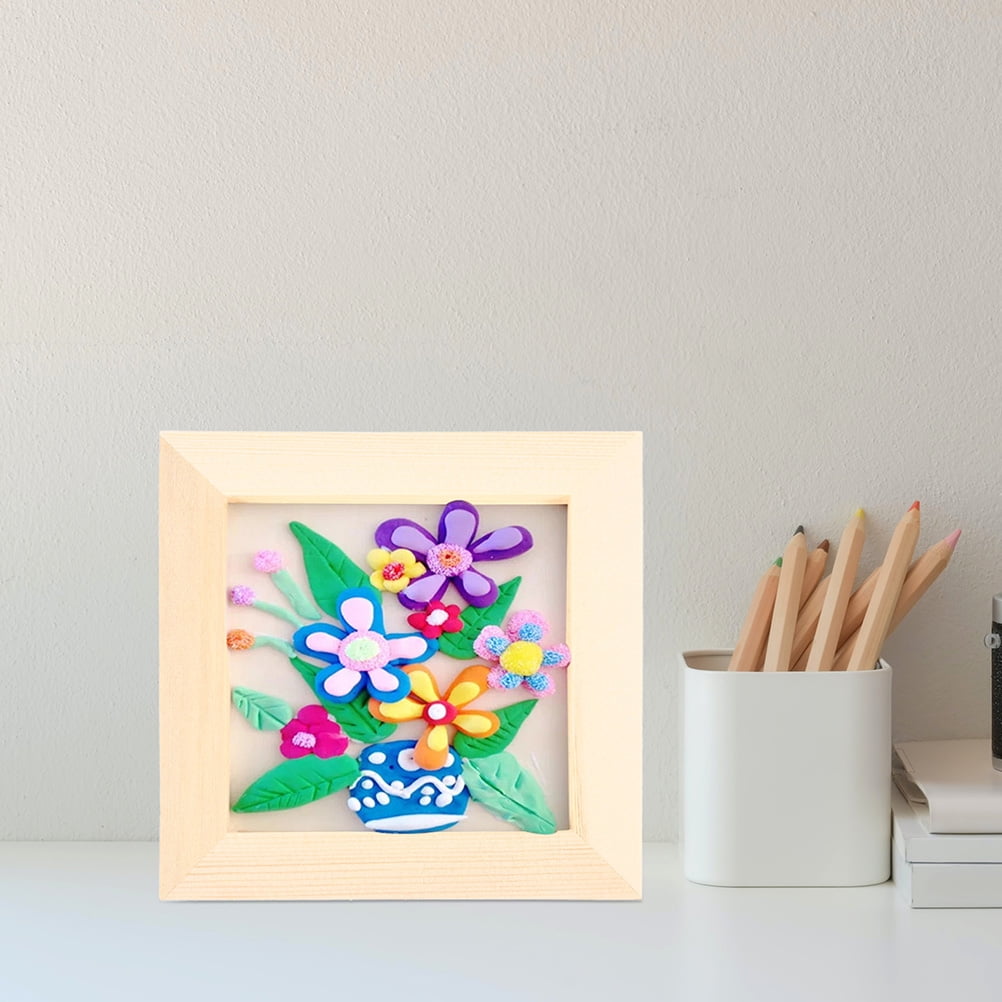 Worgeous 5 Pcs Clay Picture Frame Photo Kids Art Display First Child ...