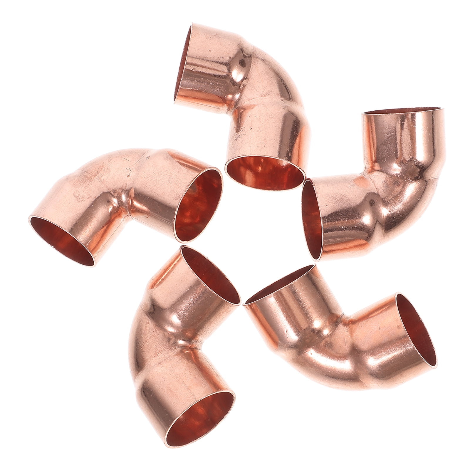 Worgeous 5 Pcs Copper Pipe Elbow Strip Fittings Hook Rack Heavy Duty ...