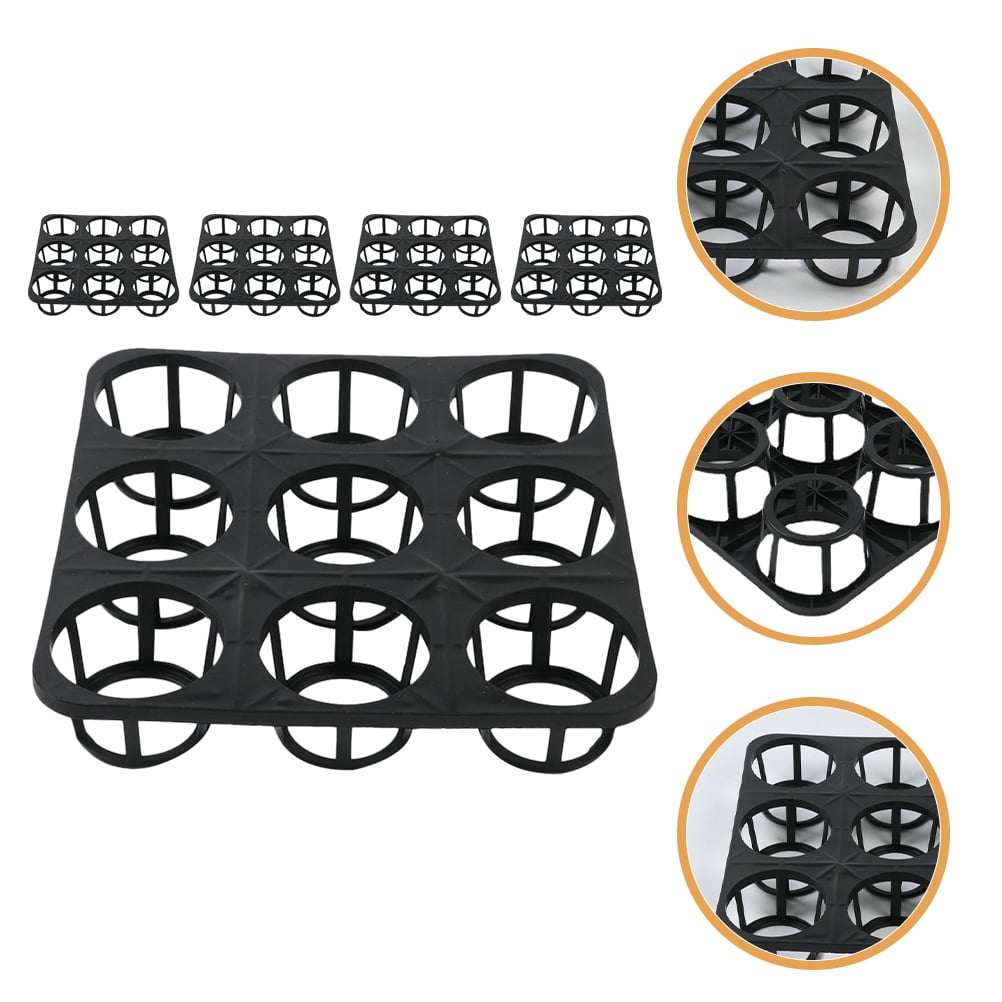 Worgeous 5 Pcs Flower Pot Bracket Plant Nursery Tray Racks Planter Pots ...