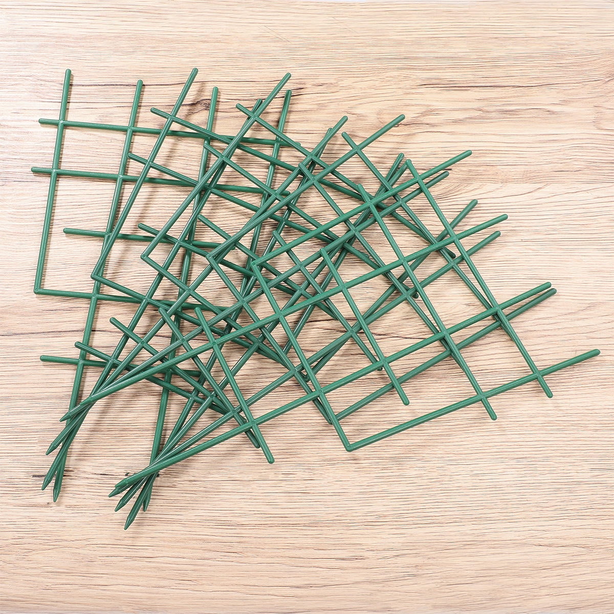 Worgeous 5 Pcs Green Mesh Grid Shaped Rack Flower Climbing Frame for ...