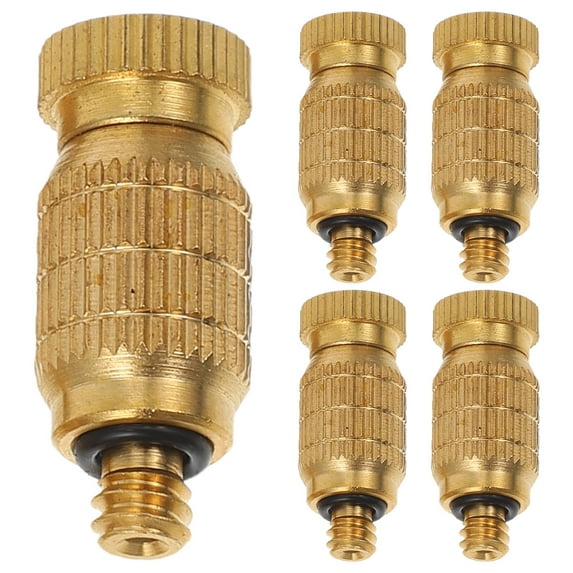 WHAMVOX Copper Misting Nozzles for Hose Golden Color High Pressure ...