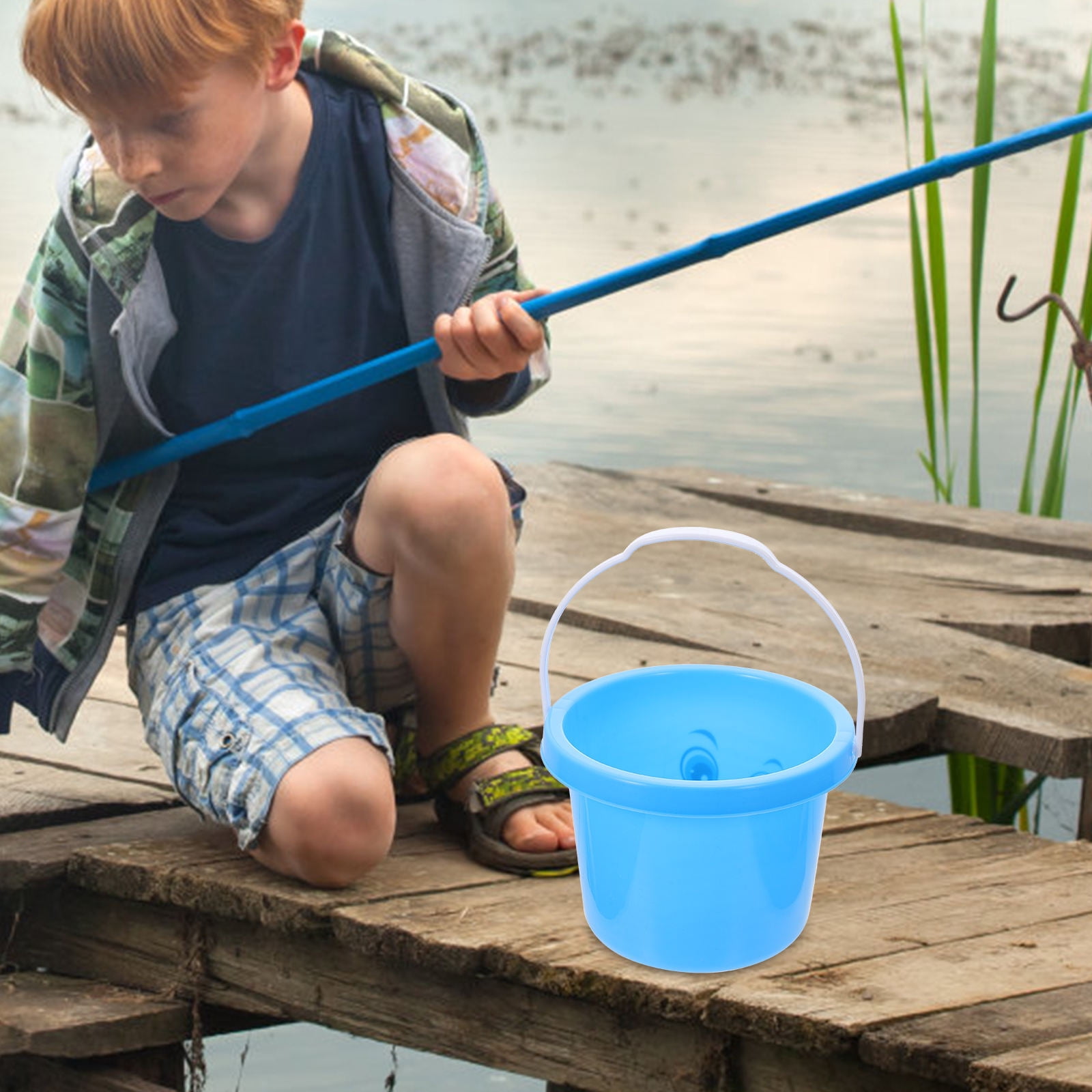 Worgeous 5 Pcs PP Sand Holders Children Outdoor Beach Toys -blue ...
