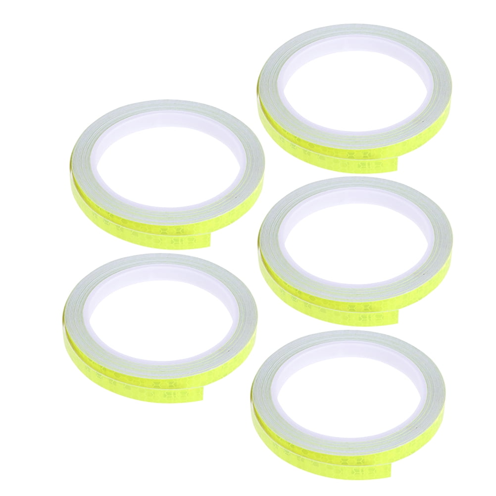Worgeous 5 Pcs Reflective Sticker Fluorescent Rim Stickers for Bike 800 ...