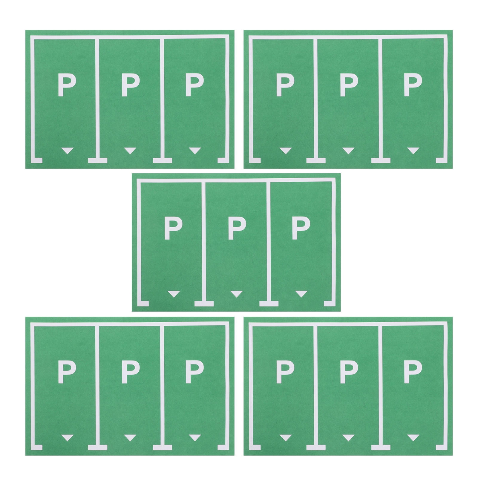 Worgeous 5 Pcs Toy Racing Car Parking Space Stickers Easy To Apply ...