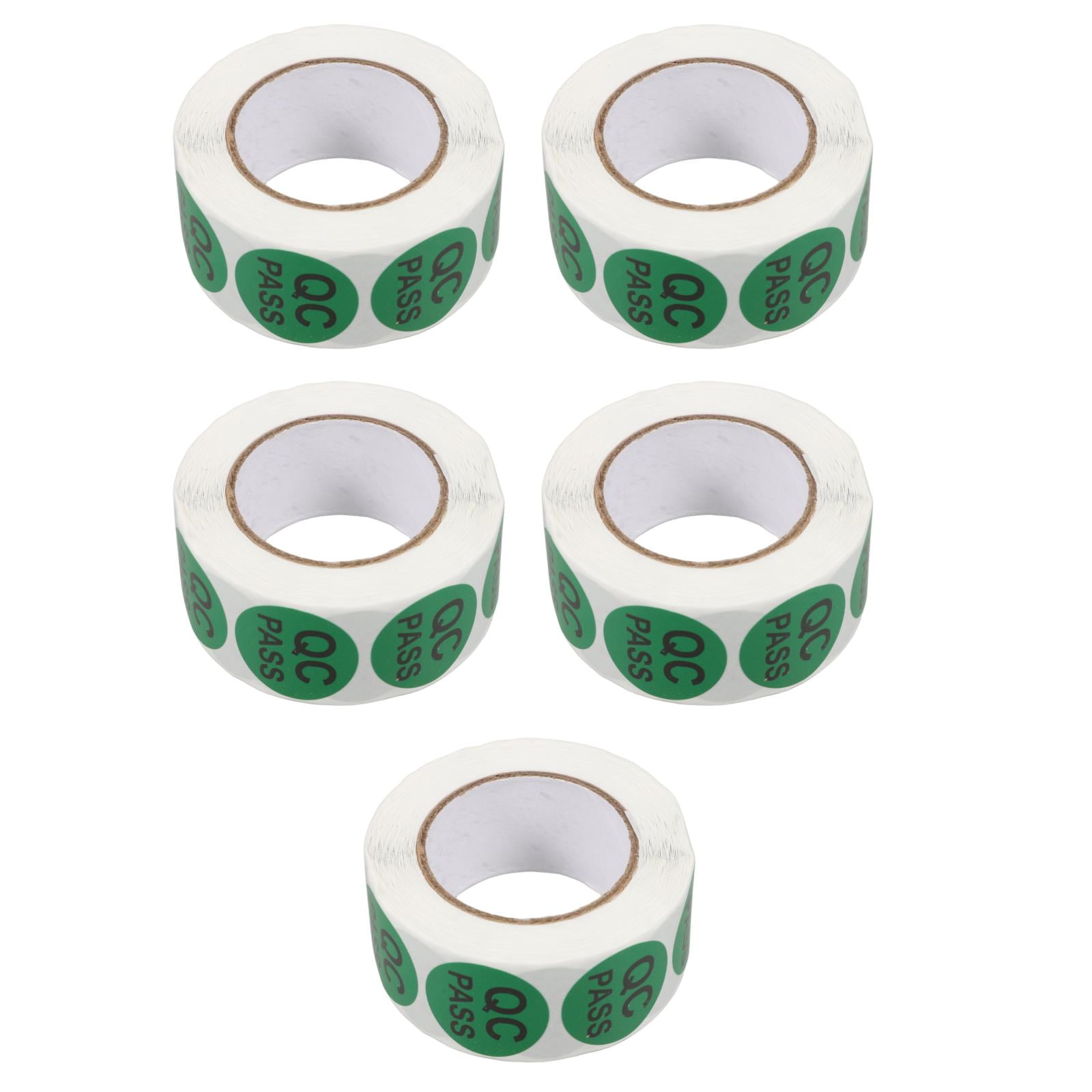Worgeous 5 Rolls Adhesive Inventory QC Label Sticker Adhesive Inventory ...