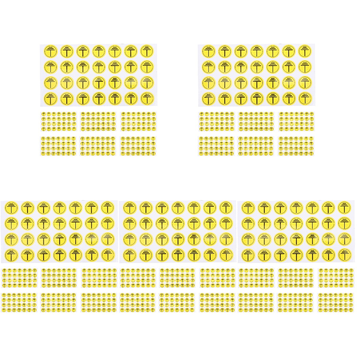 Worgeous 5 Sets Electrical Safety Stickers Safety Warning Decals ...