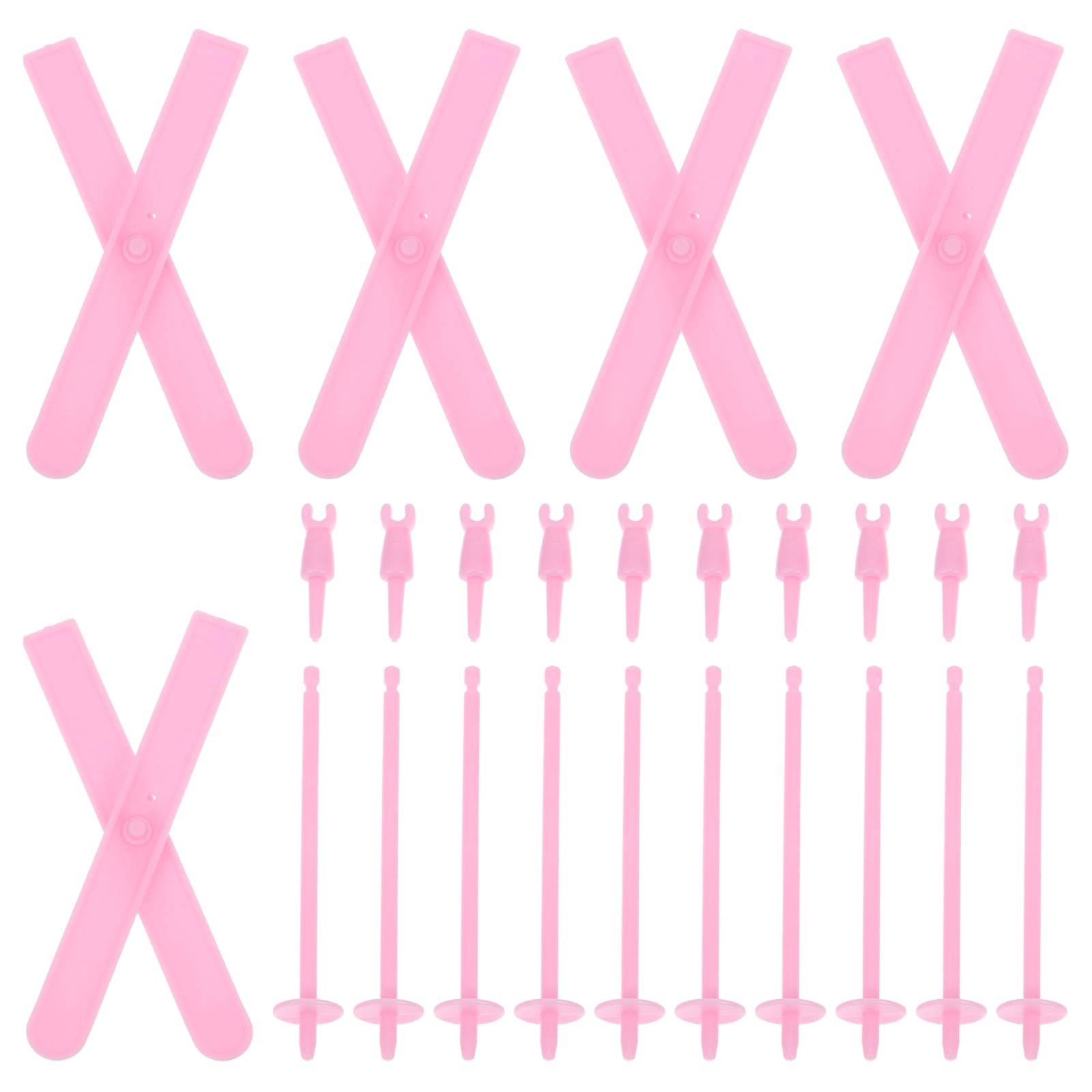 Worgeous 5 Sets Mini Ski for Dolls Dollhouse Knick Knacks Winter Pink ...