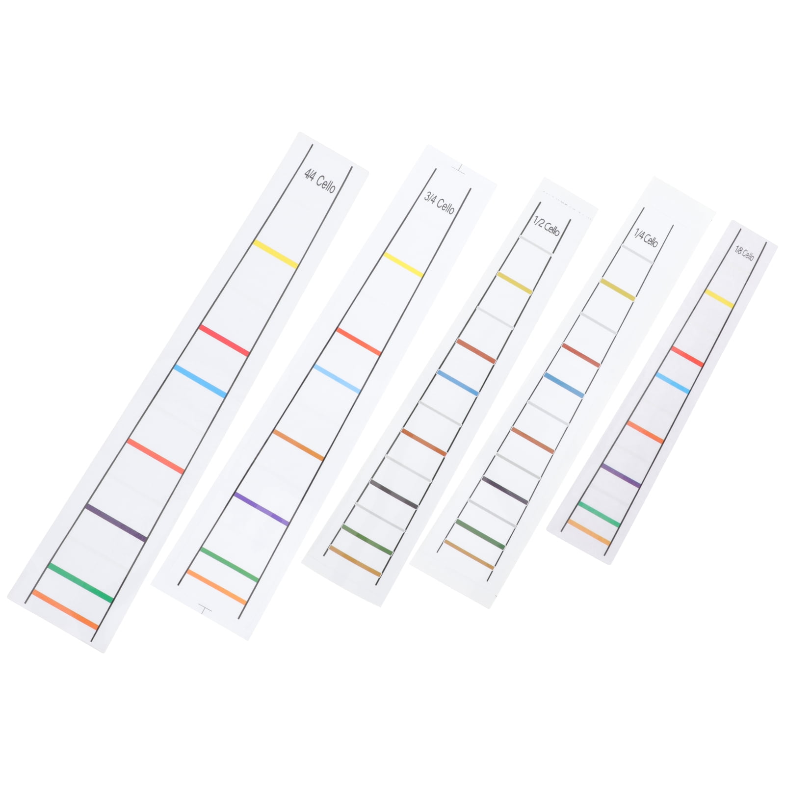 Worgeous 5 Sheets Practical Cello Scales Cello Notes Stickers for ...