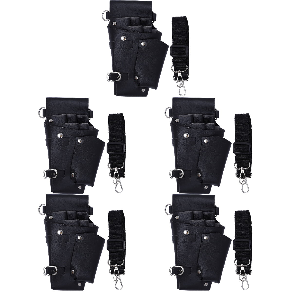 Worgeous 5 pcs Black Hair Scissor Pouch Waist Shoulder Belt Barber ...
