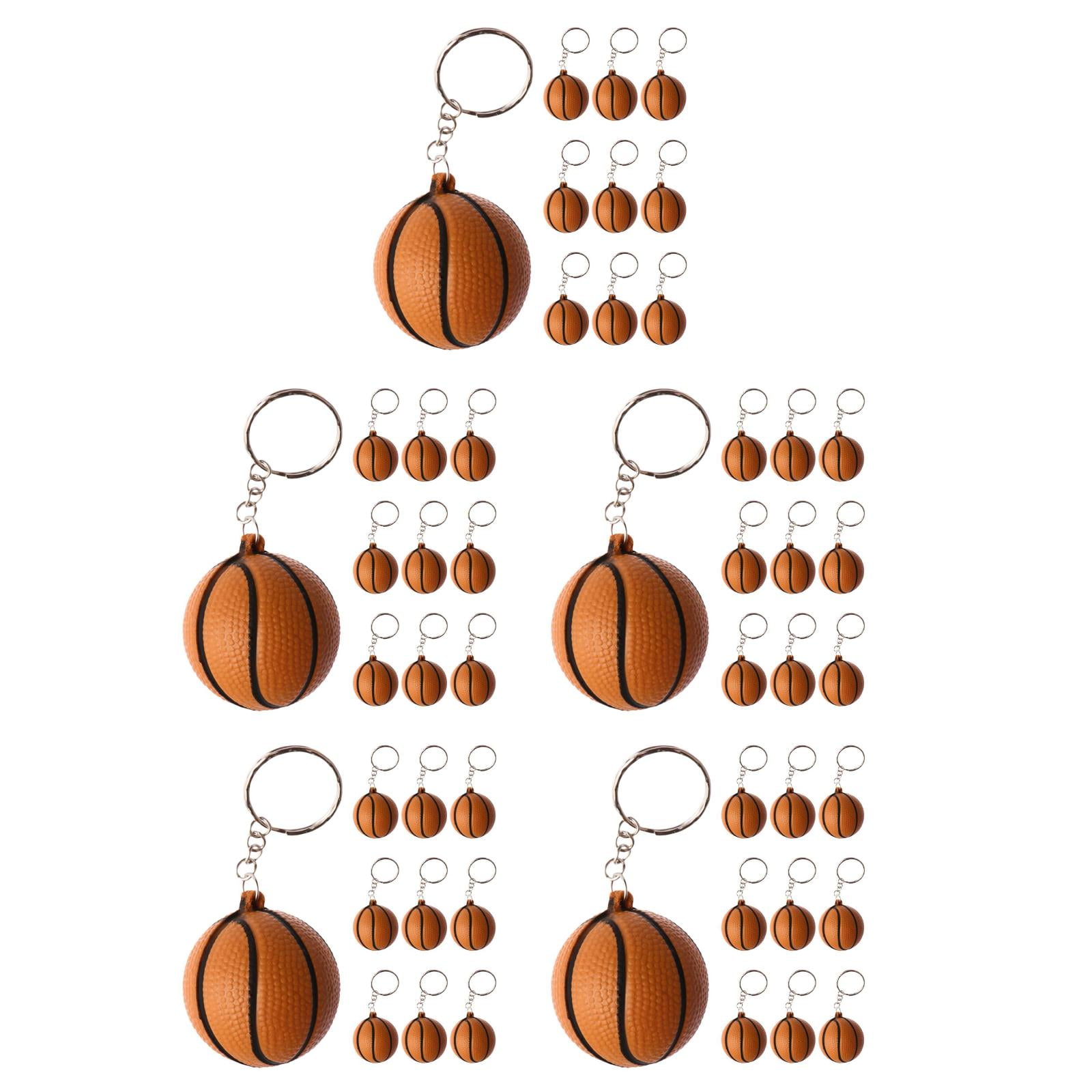 WORGEOUS 50 PCS Mini Basketball Keychains Sports Keychains Boys ...