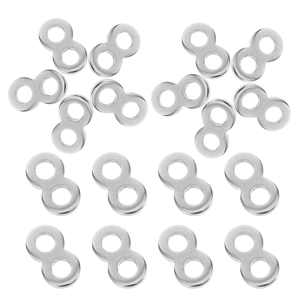 Worgeous 50 Pcs 8 Figure Buckle Connecting Piece Wire Connectors Heavy ...