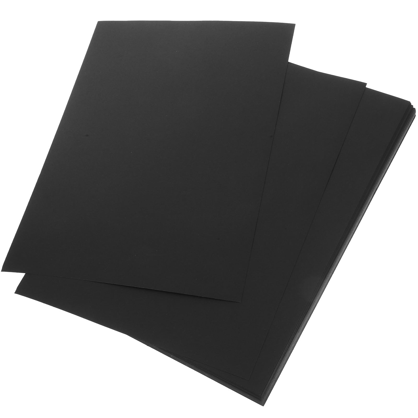 Worgeous 50 Pcs Cards Heavyweight Black Cardstock A4 Cardboard Hand ...