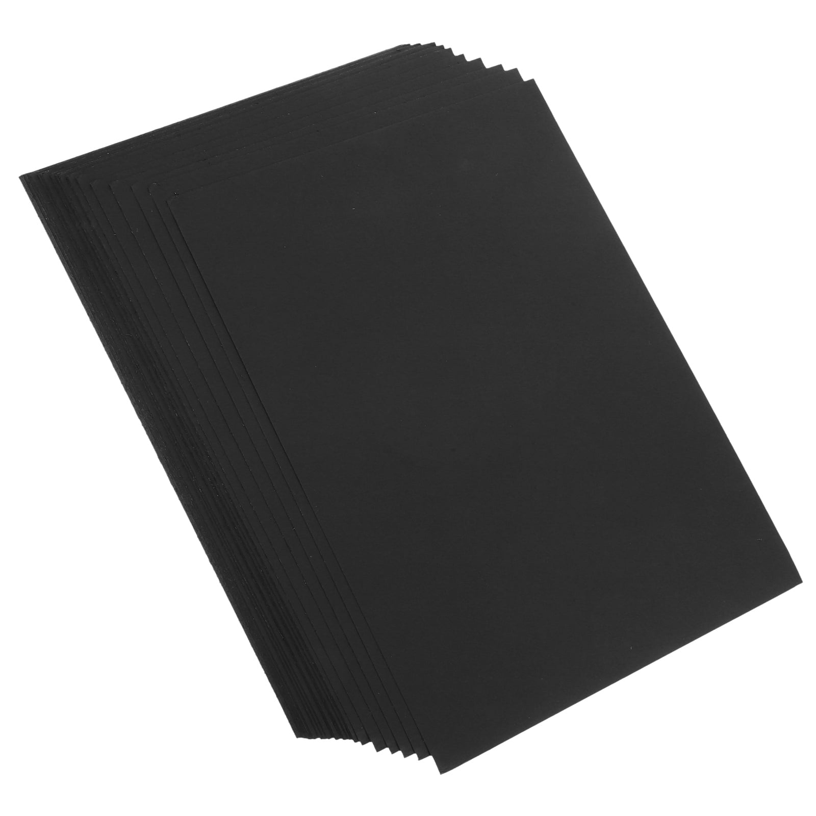 Worgeous 50 Pcs Clamp Table Flash Card Stock Black Cardboard - Walmart.com