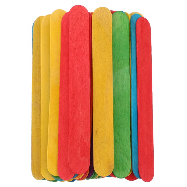 Worgeous 50 Pcs Color Ice Cream Stick Wax Popsicle Material Popsicles ...