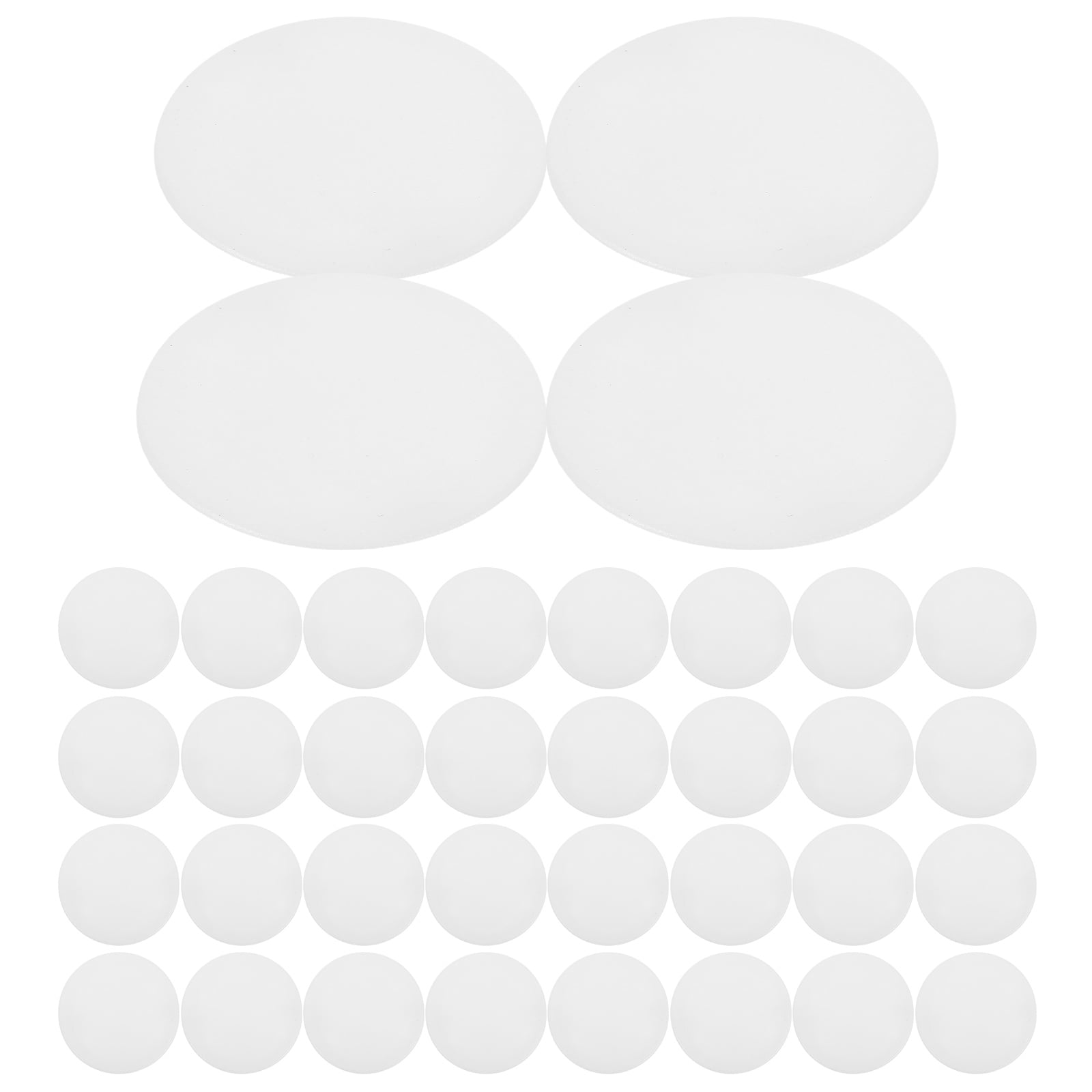 Worgeous 50 Pcs Door Hole Plug Cabinet Screw Caps Furniture Plugs White ...