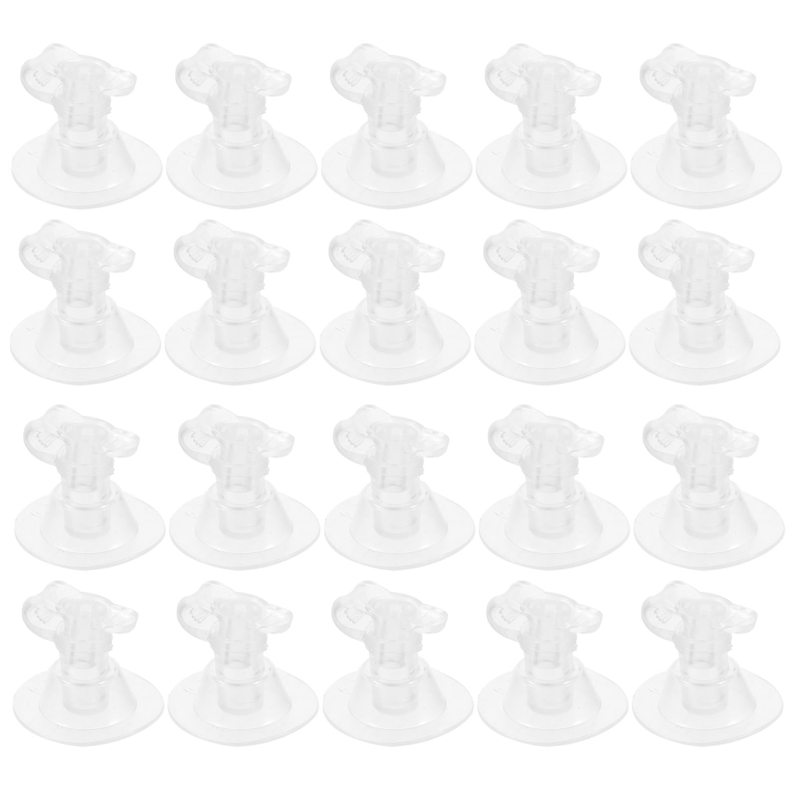 CIMAXIC Inflatable Boat Air Pump Adapter Transparent 50Pcs 1.6x1.6in U ...