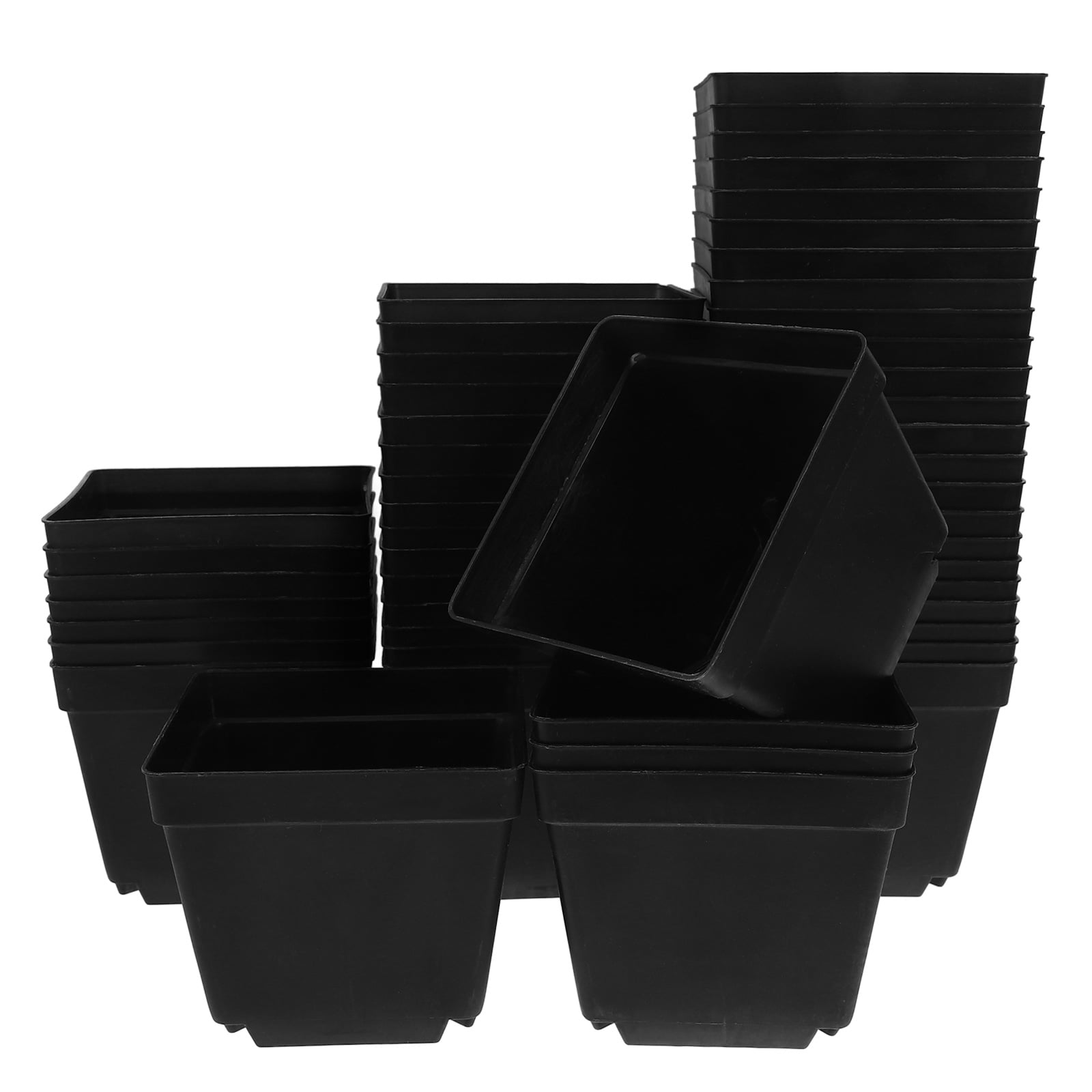 Worgeous 50 Pcs Nursery Pots Plant Pots Indoor Creative Planters 10 ...