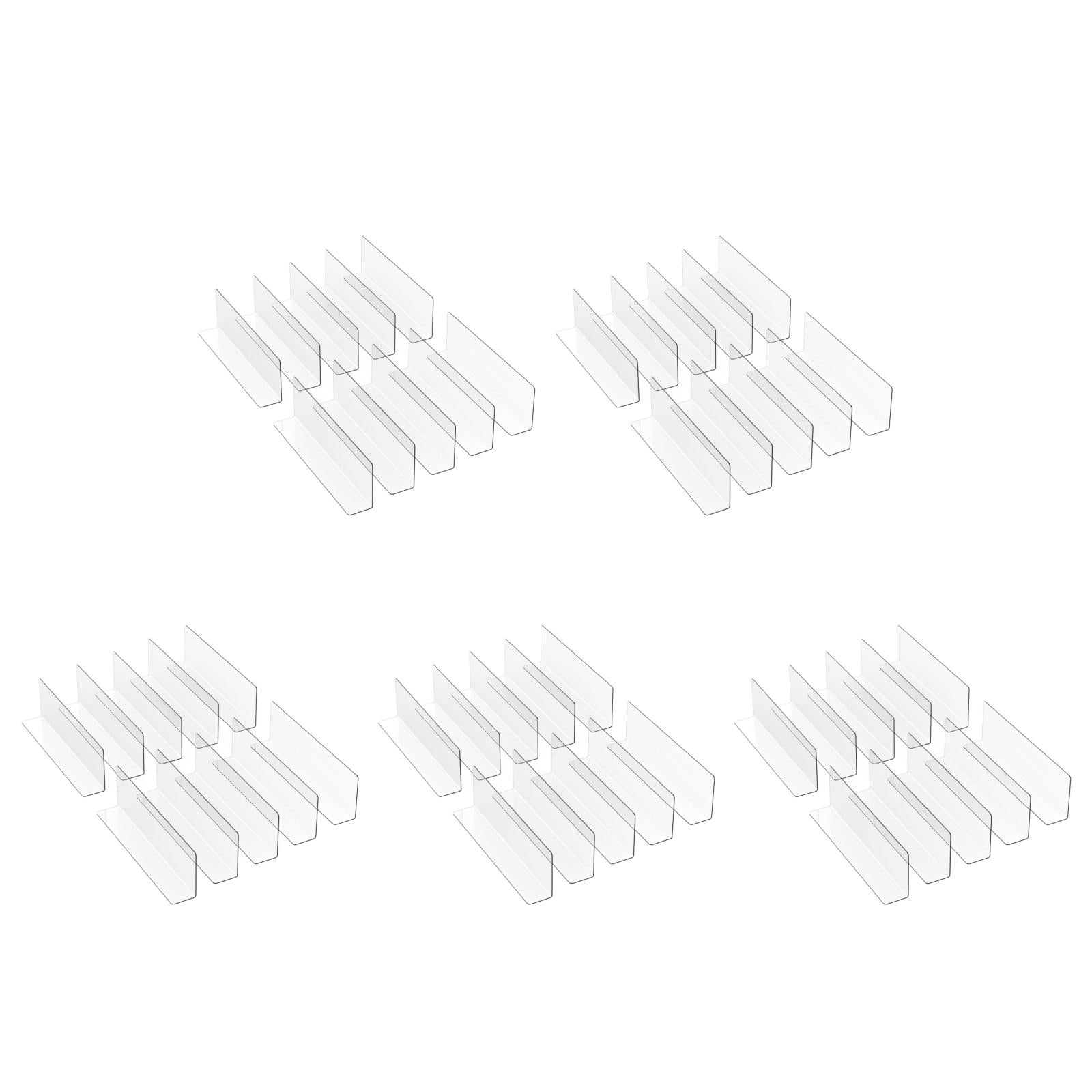 Worgeous 50 Pcs Plastic Shelf Divider Commodity Splitter Supermarket ...