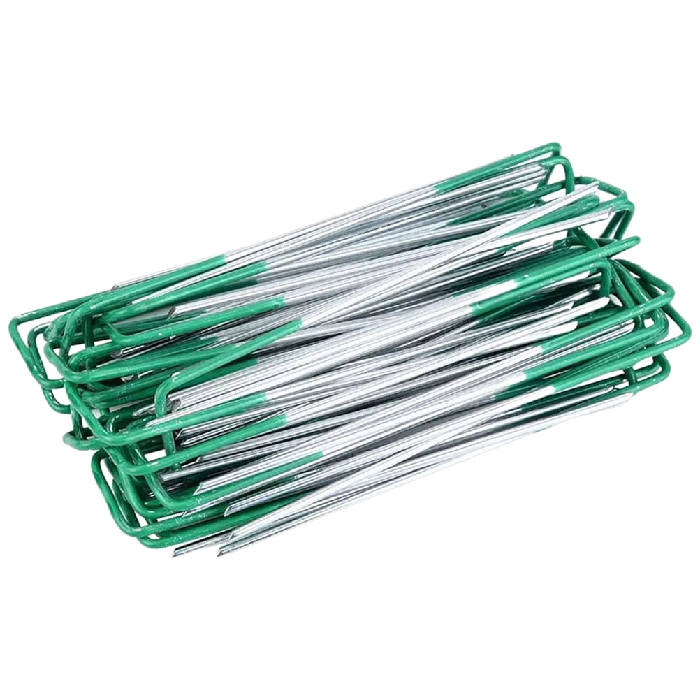 Worgeous 50 Pcs Stakes for Gardening Rebar 50pcs Turf Nails Landscape ...