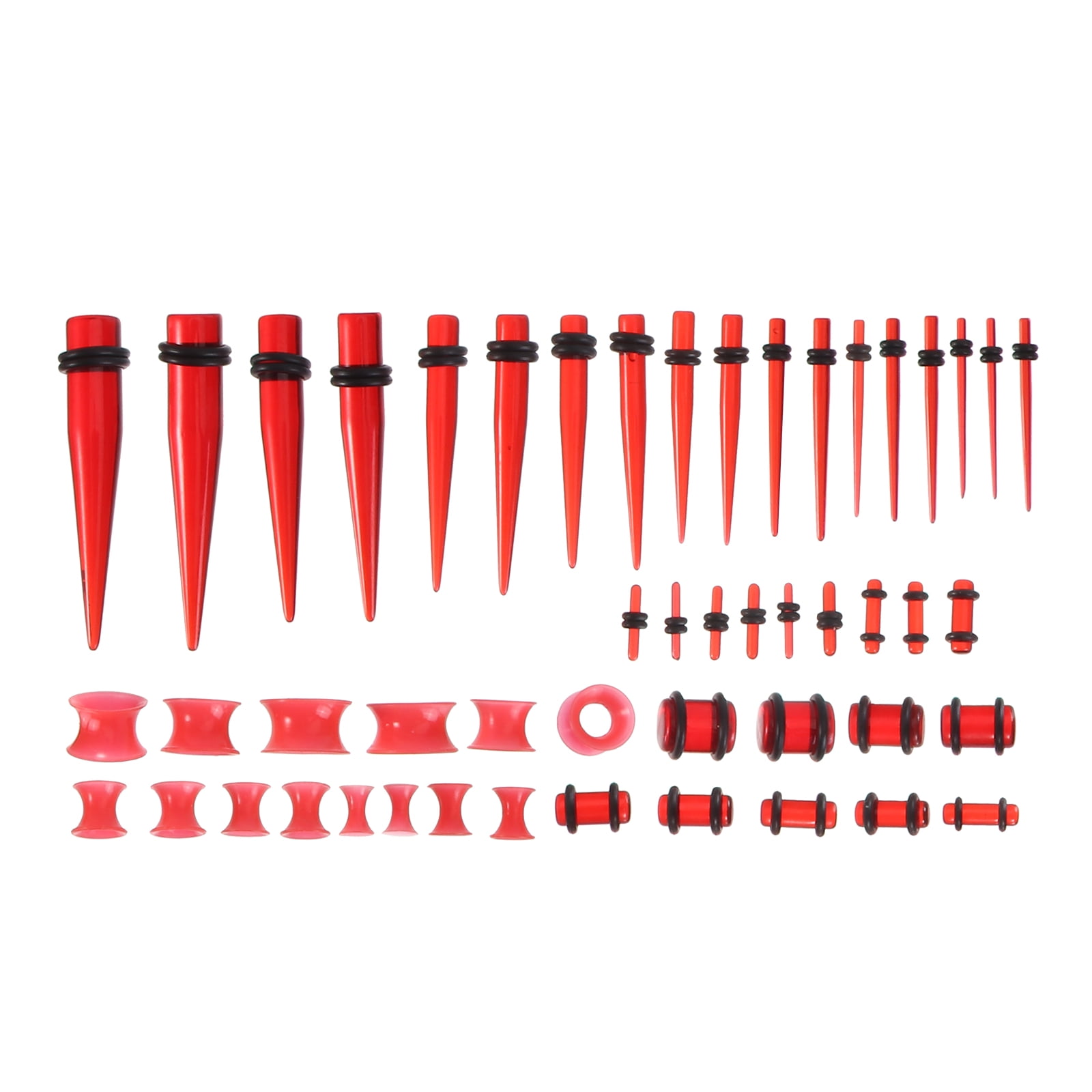 Worgeous 50 Pcs Sticker Ring Pointed Vertebral Ear Expansion Piercing ...
